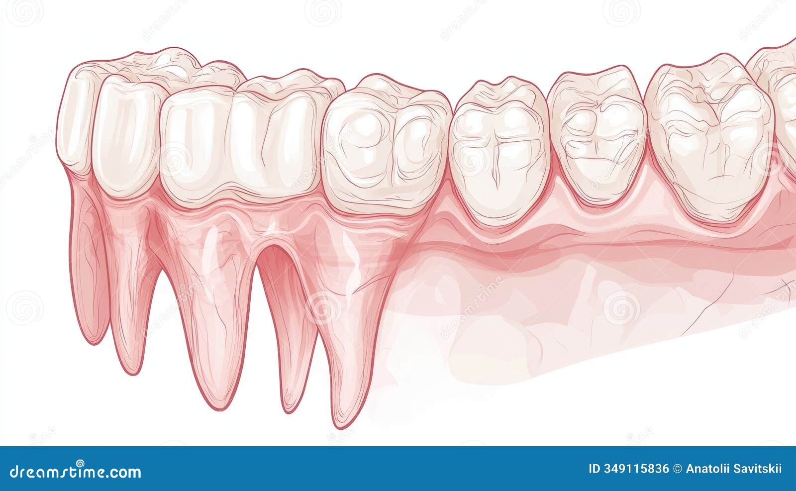 Schematic Representation of a Dental Arch Designed for Use in Dental ...