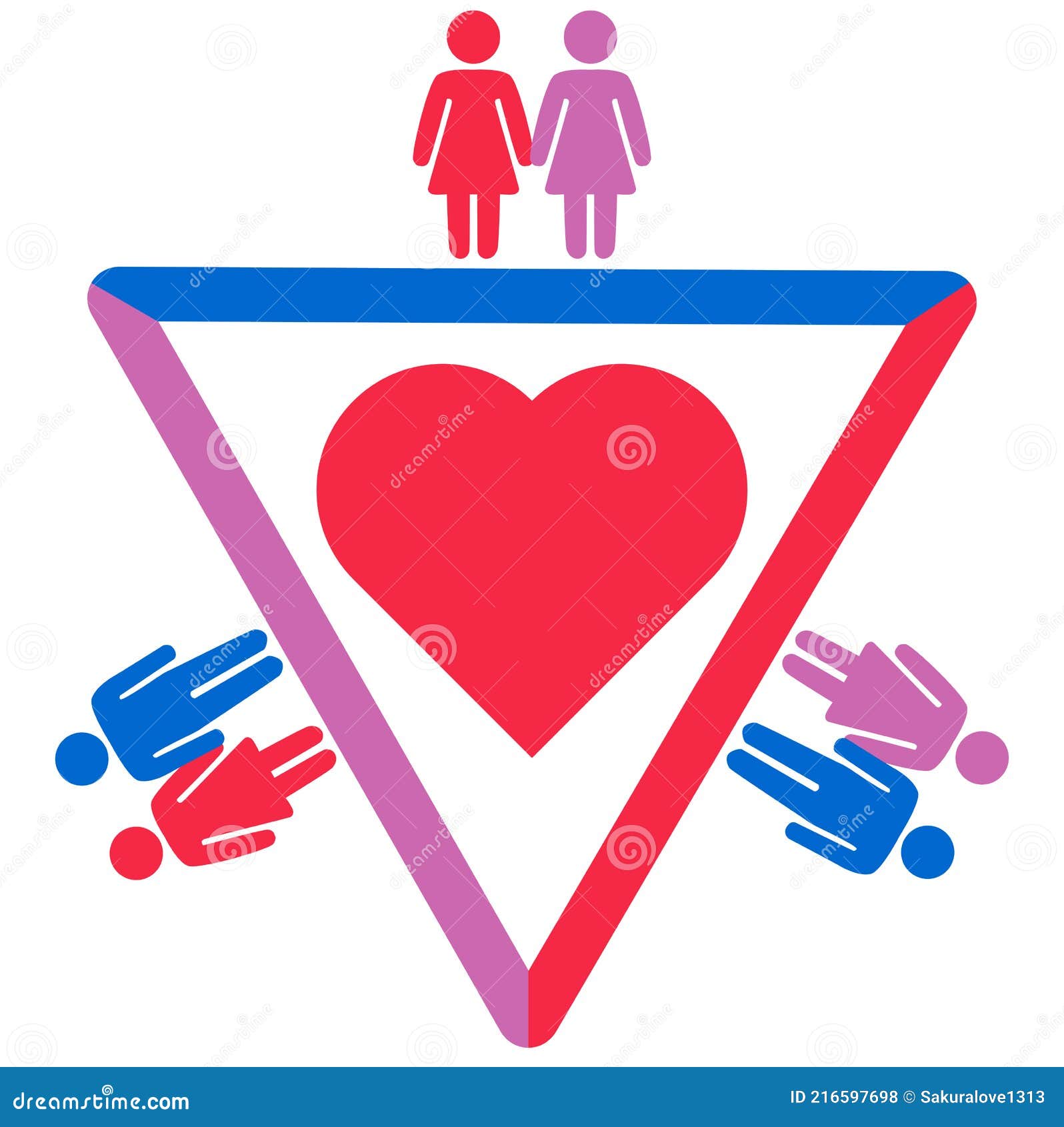 Schematic Representation of Polyamoric Relations between Three People ... Schematic Representation of Polyamoric Relations between Three People ...