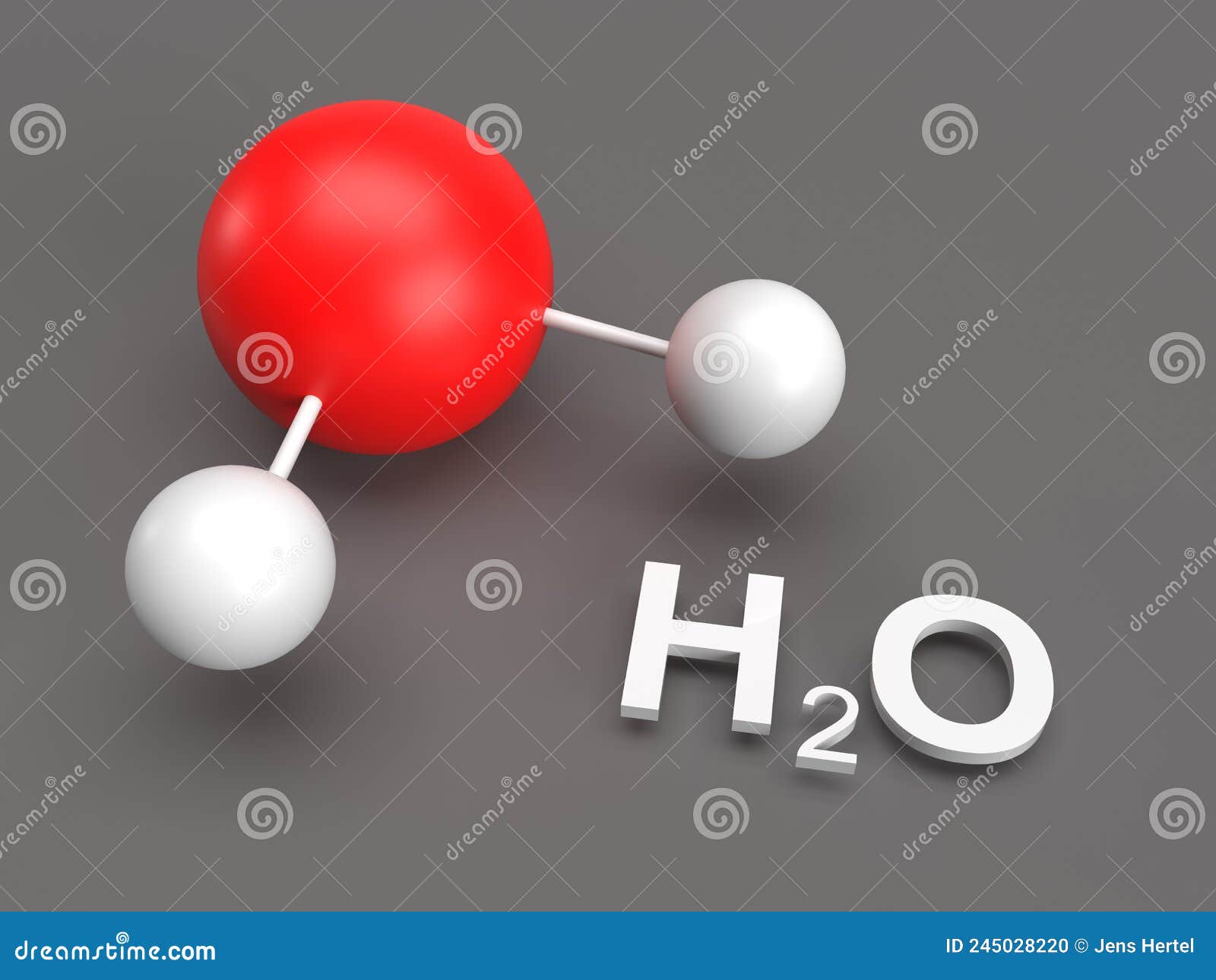 Water molecule rendering stock illustration. Illustration of reflection ...