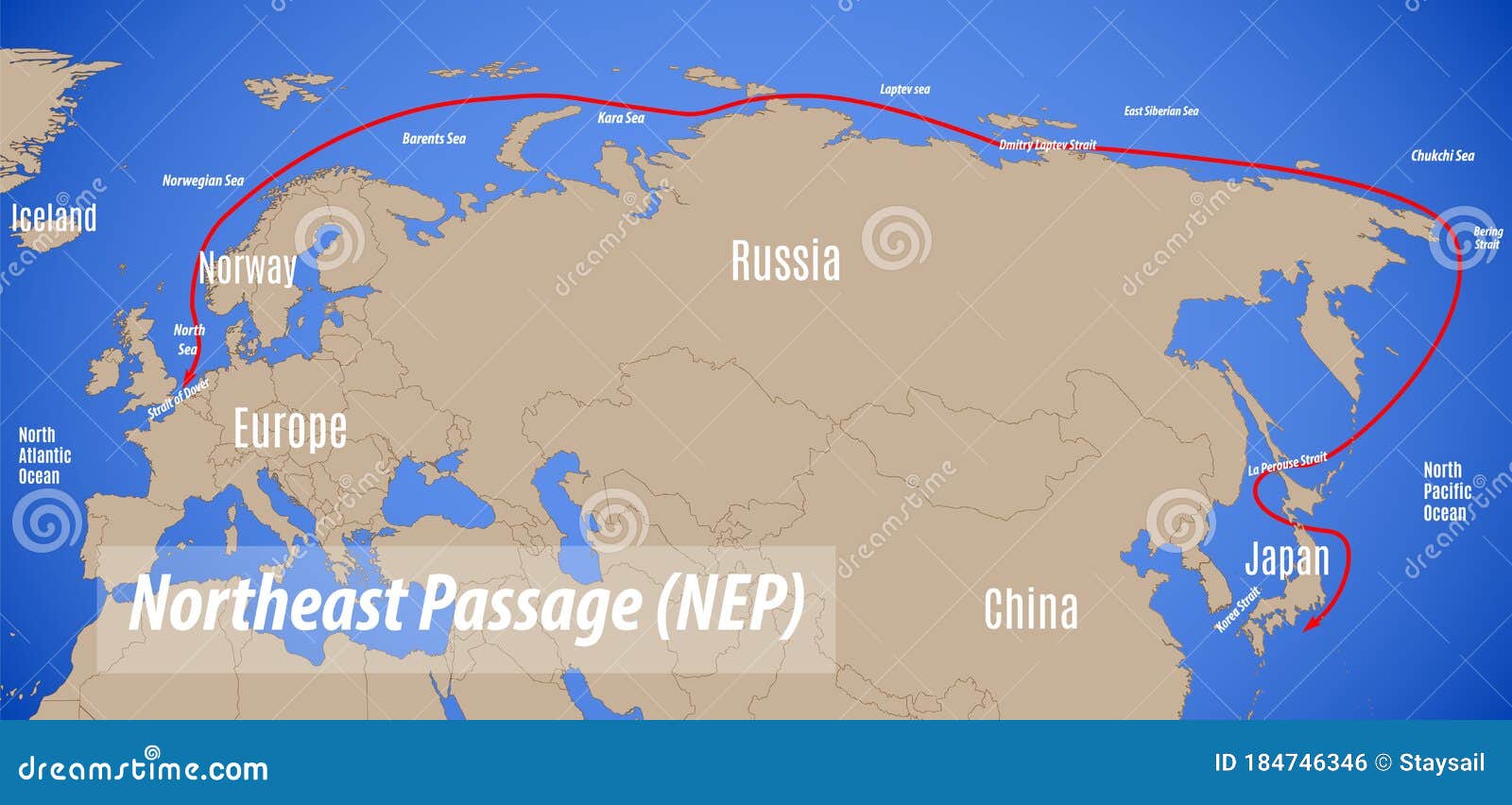 Northwest Passage World Map