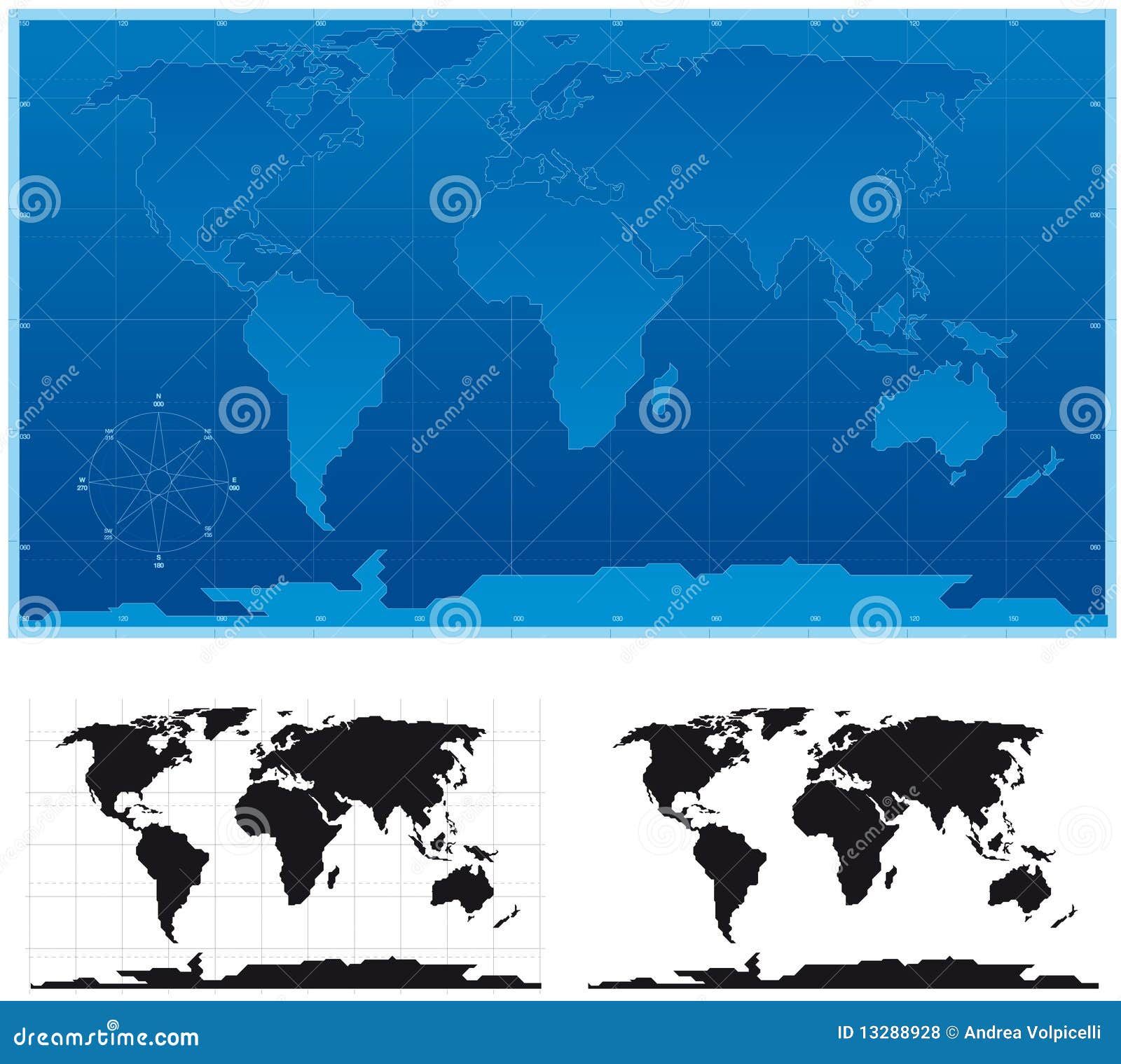 Schematic Map Of The World Regions IALA Buoyage System Vector ...