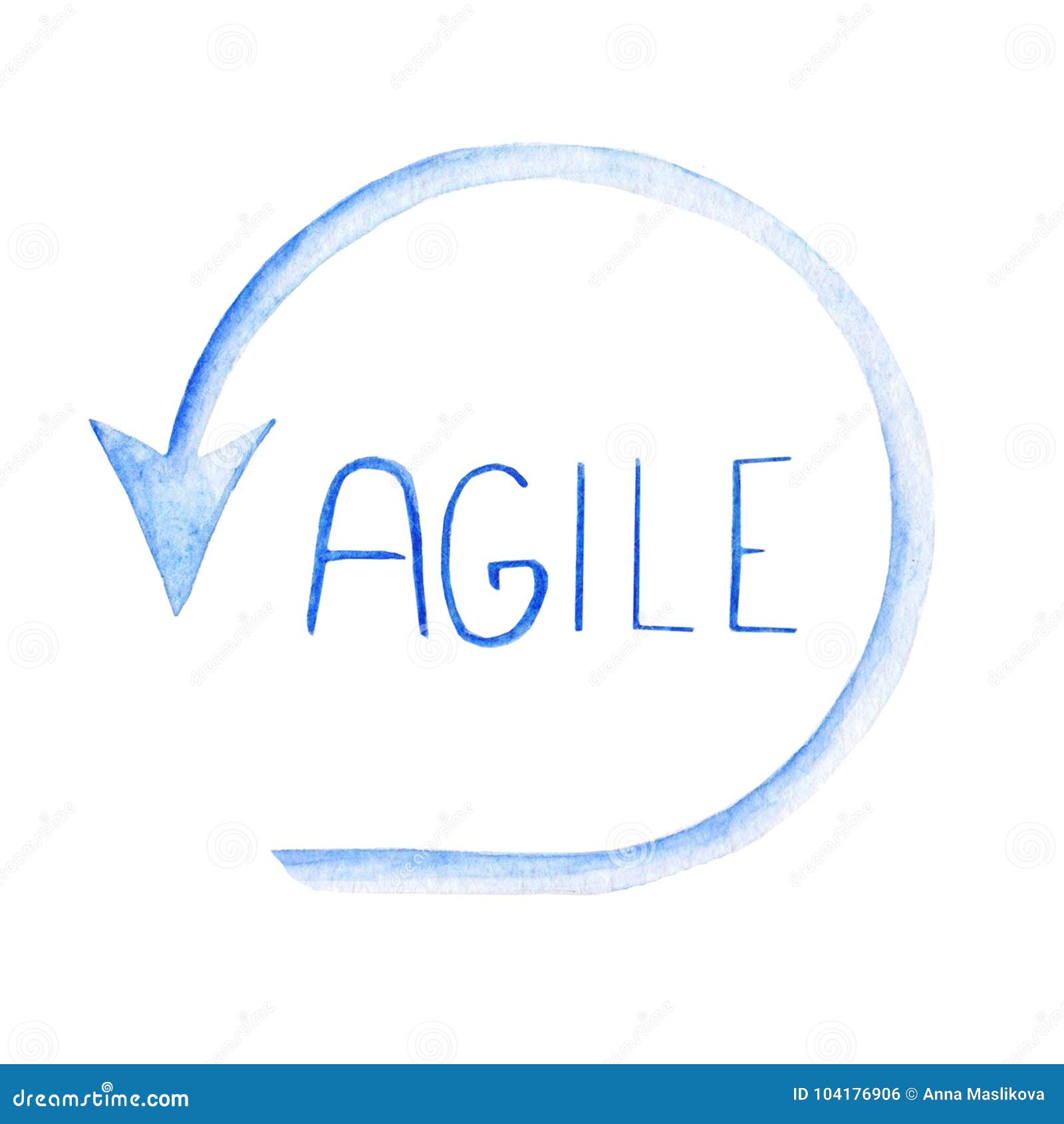 Scheme of Agile Methodology. Scrum daily Meeting Stock Illustration ...