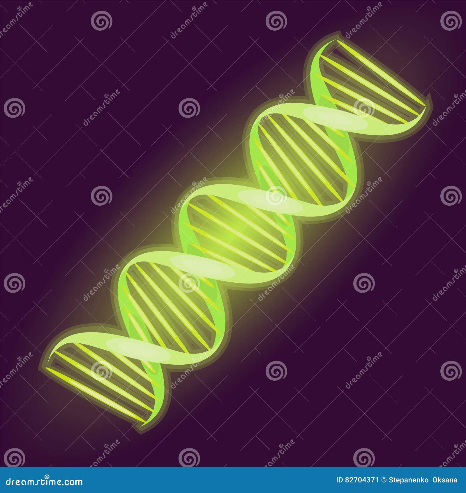 Scheme DNA Molecule. Biological Character Stock Illustration ...