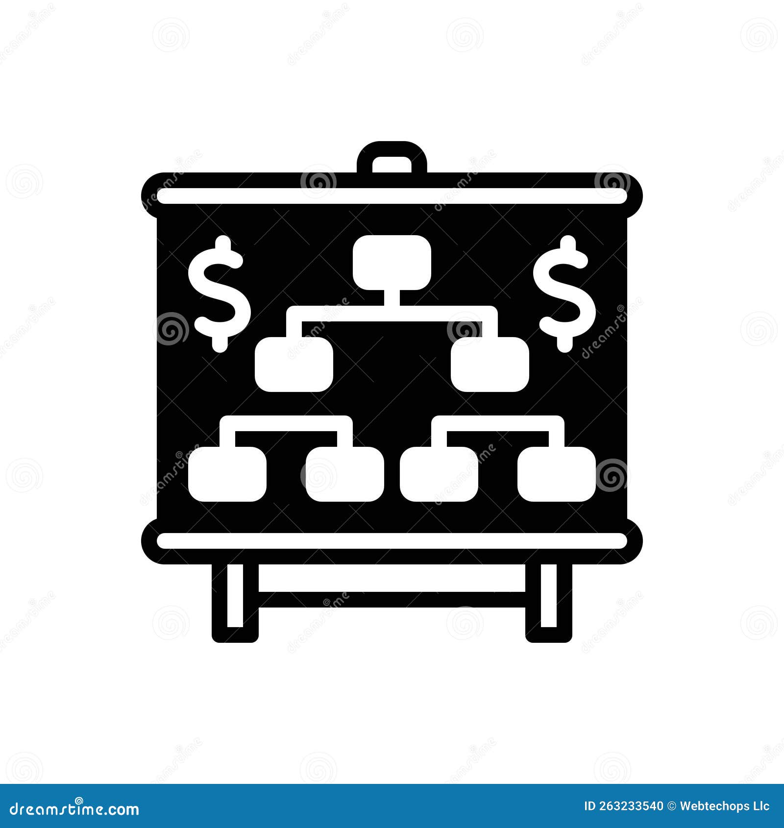 Black Solid Icon for Scheme, Workflow and Hierarchy Stock Vector ...
