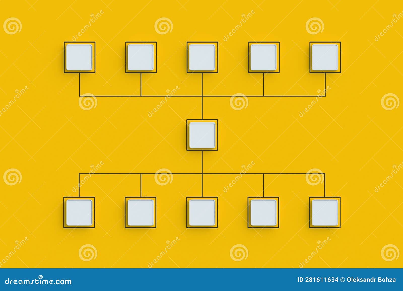 Hierarchical Organizational Chart Concept Stock Image 281611651