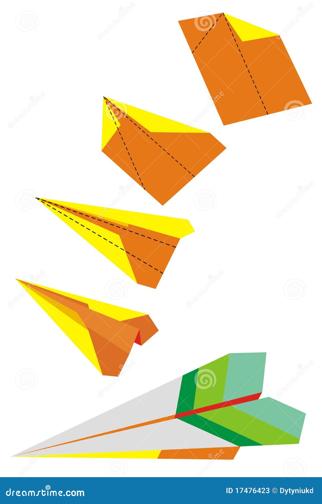 Scheme paper airplane stock vector. Illustration of symbol - 17476423