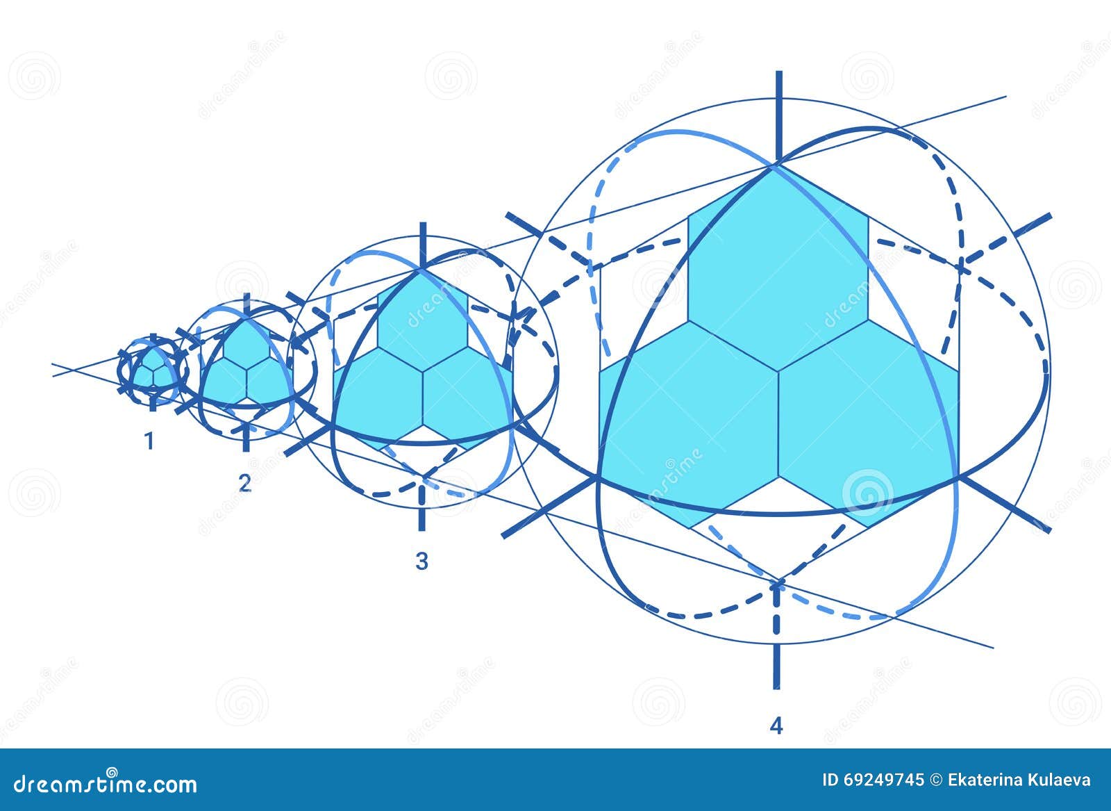 Scheme of Physics, Chemistry and Sacred Geometry. Stock Vector ...