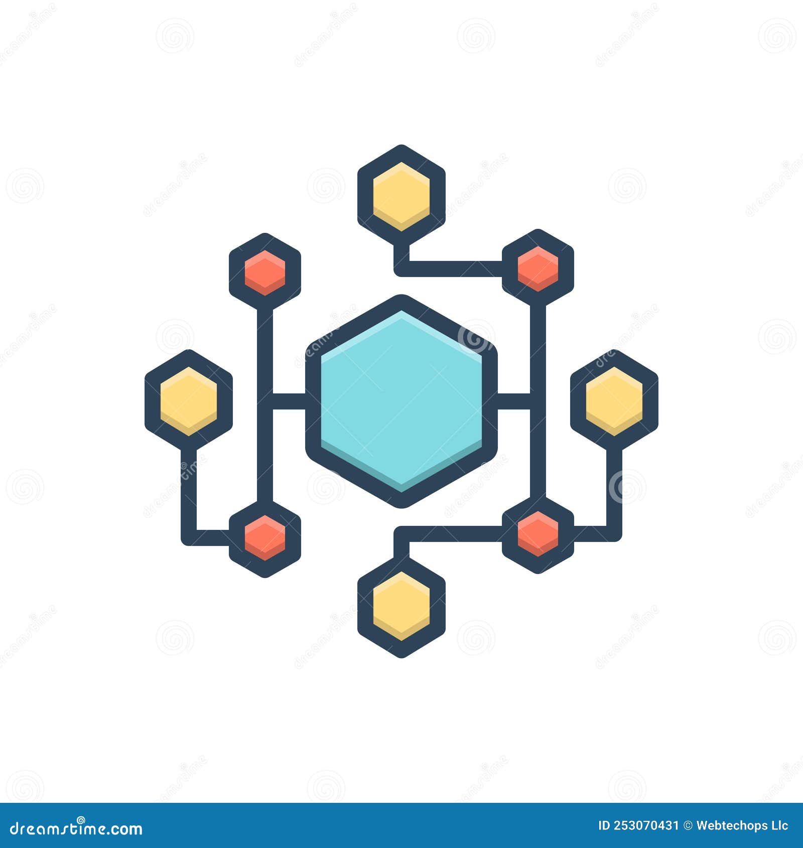 Color Illustration Icon for Schemes, Plan and Sitemap Stock Vector ...