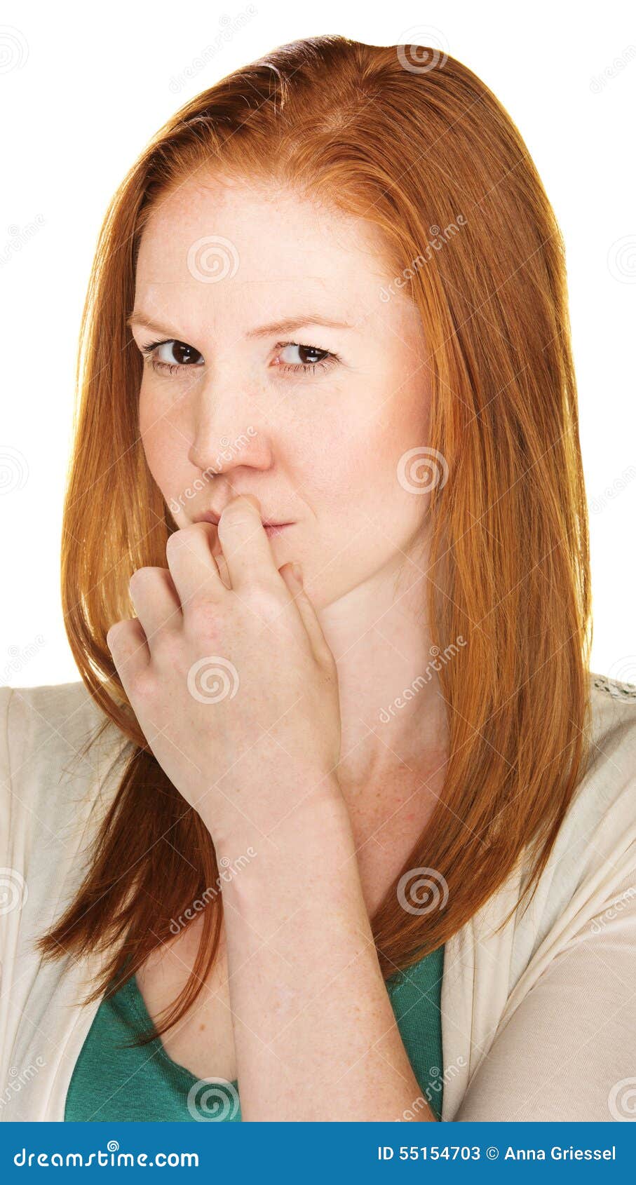 Scheming Female stock image. Image of expression, cunning - 55154703
