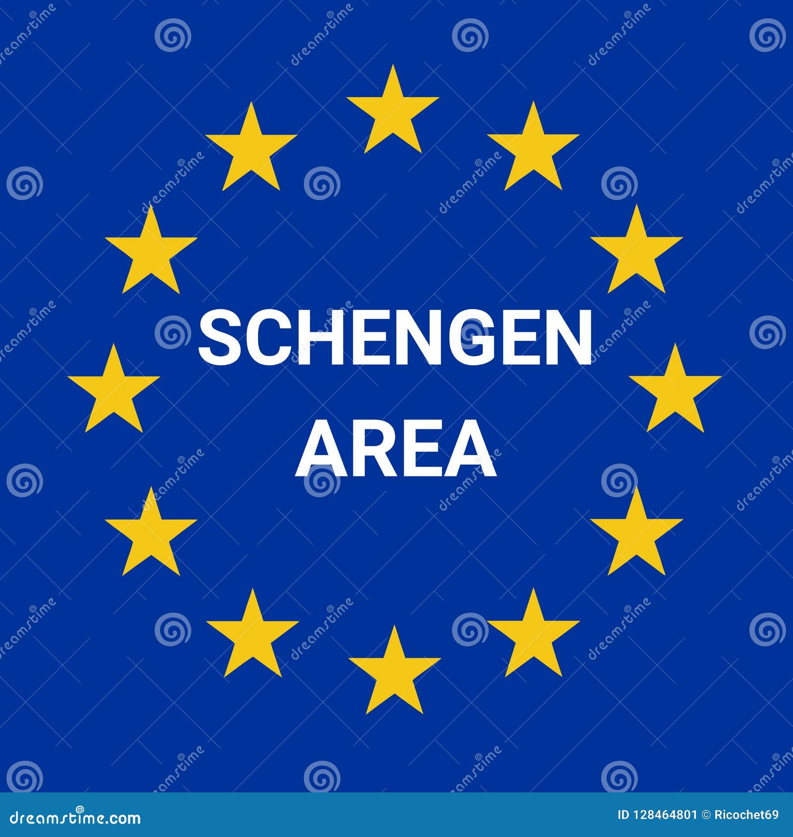 Schengen Zone Map, Europe Cartoon Vector | CartoonDealer.com #62733139