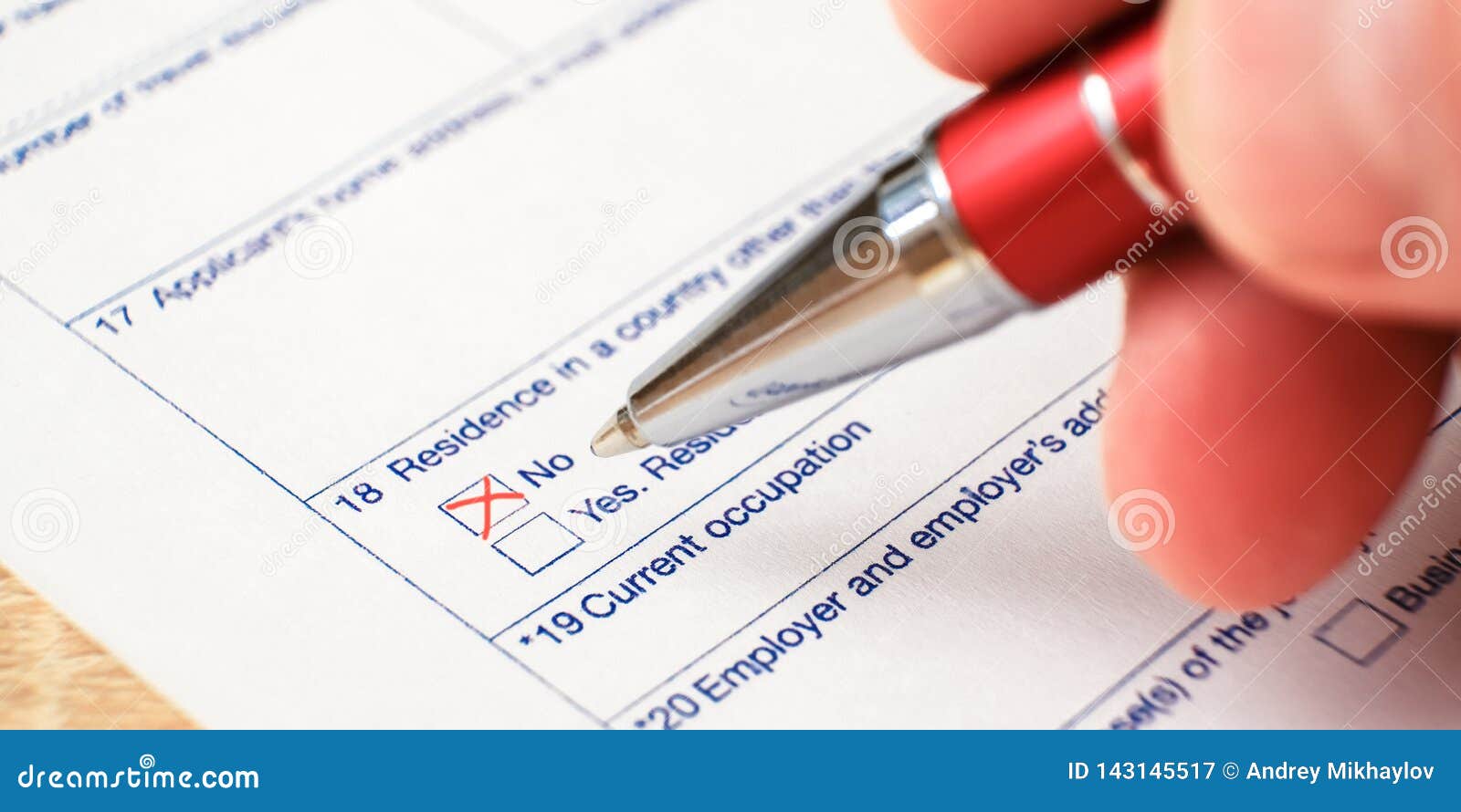 Man Completing A Questionnaire Royalty-Free Stock Photo | CartoonDealer ...