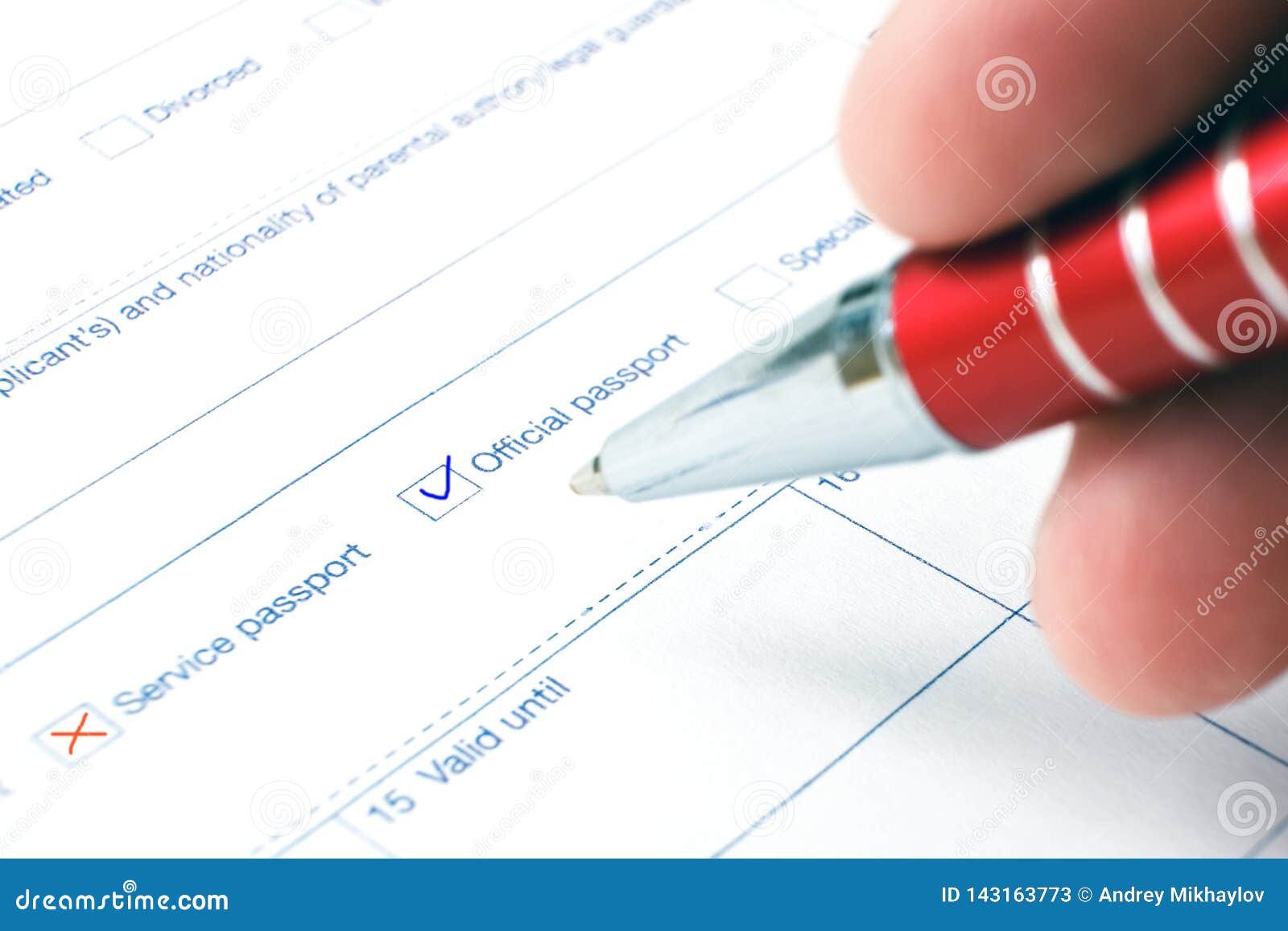 Man Completing A Questionnaire Royalty-Free Stock Photo | CartoonDealer ...