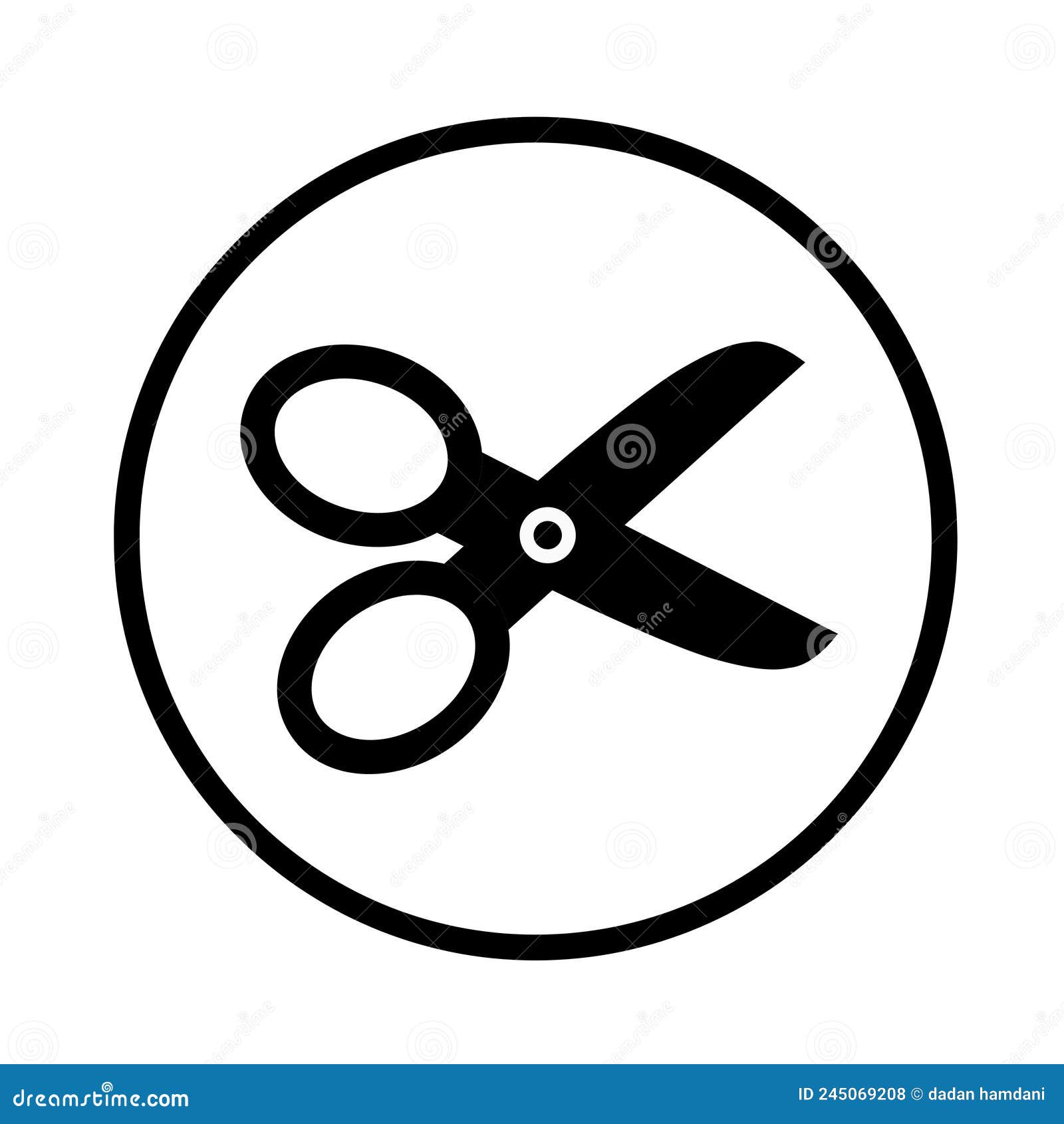 Schere Icon-Vektor Mit Einfachem Design Vektor Abbildung - Illustration ...