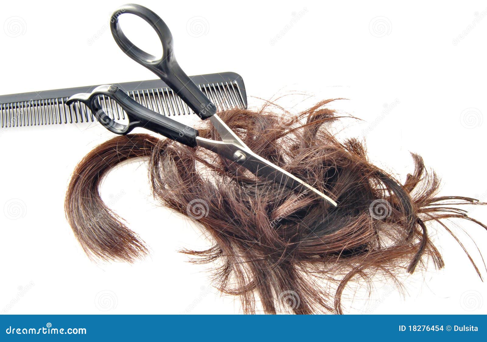 Scheren, Die Haar Schneiden Stockfoto - Bild von haarschnitt ...