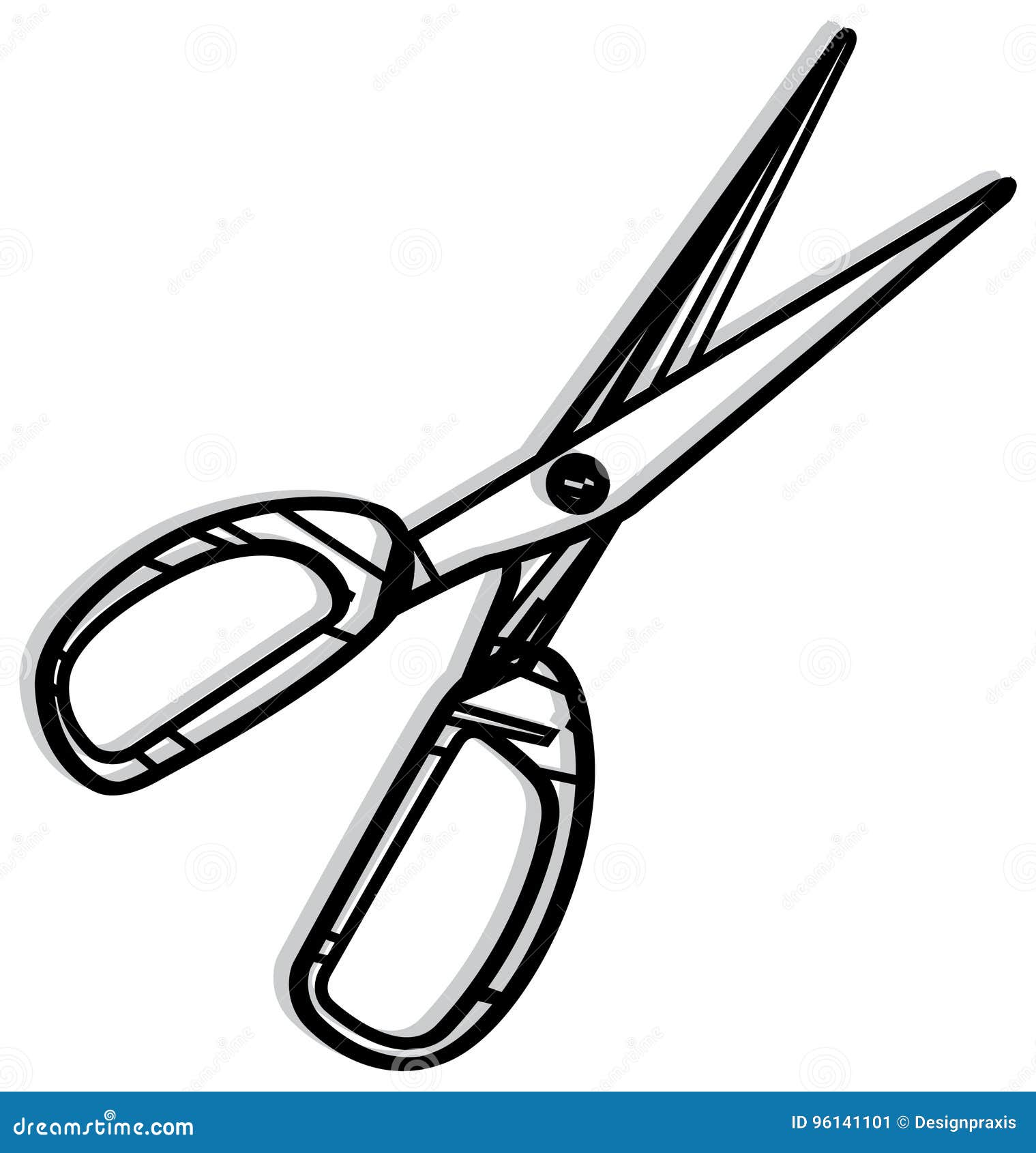 Scheren - Illustration stock abbildung. Illustration von schere - 96141101