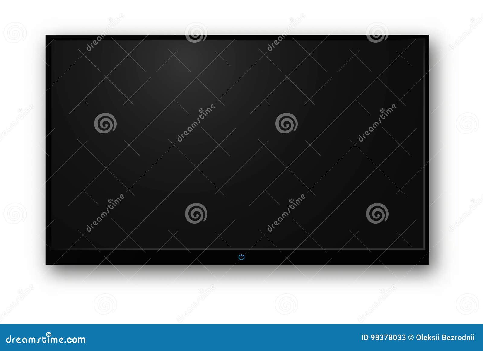 Schermo in Bianco Moderno Della TV Illustrazione Vettoriale ...