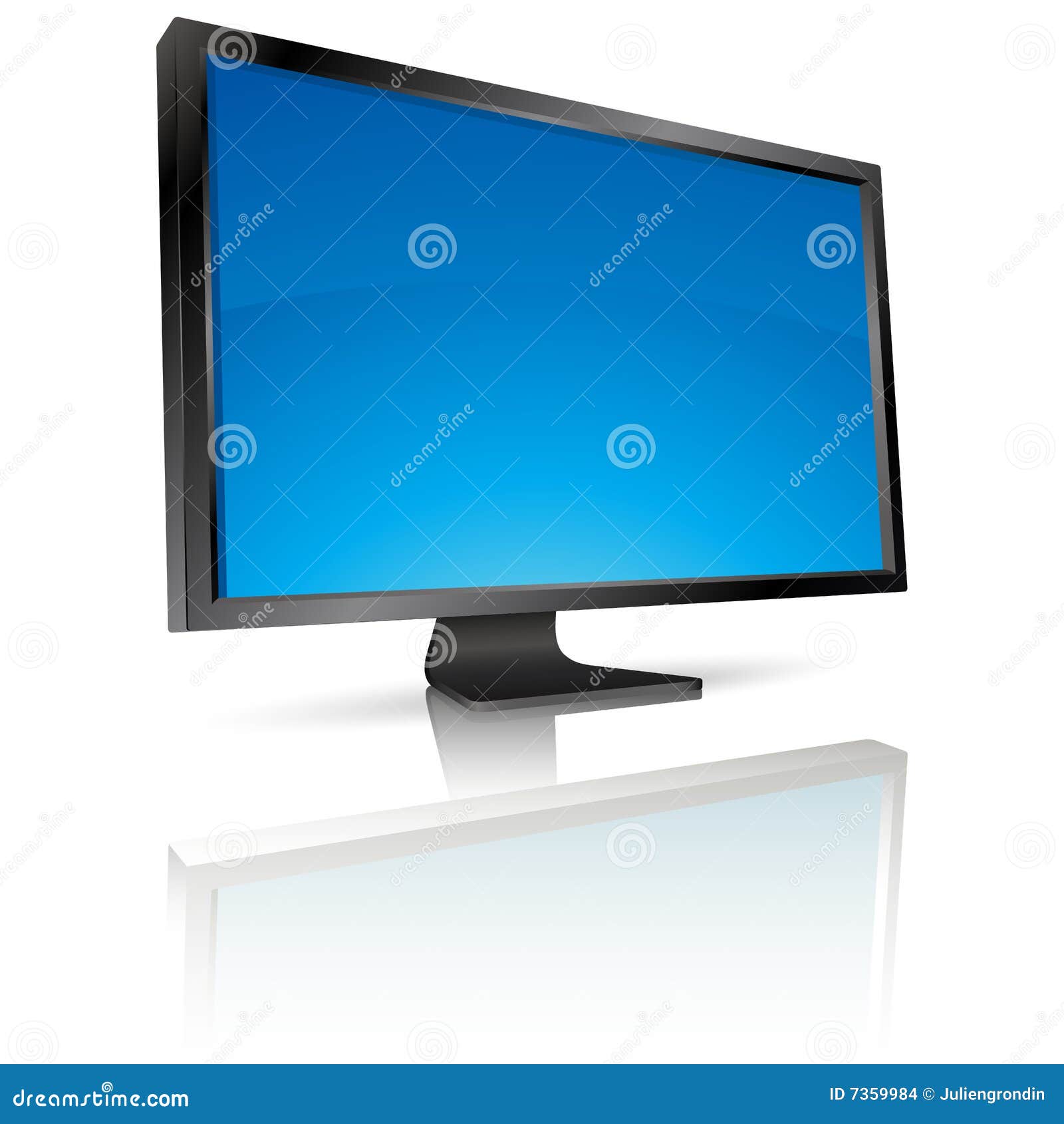 Schermo Dell'affissione a Cristalli Liquidi Illustrazione Vettoriale ...