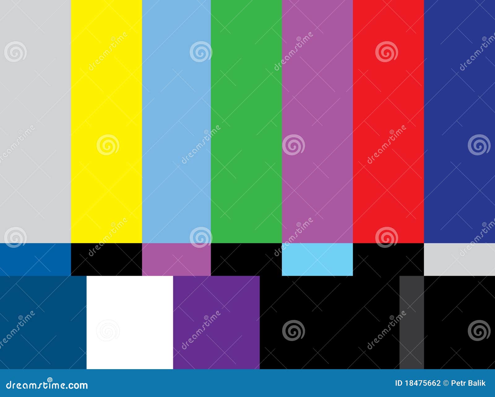 Schermo Di Colore Della Prova Della TV Illustrazione di Stock ...
