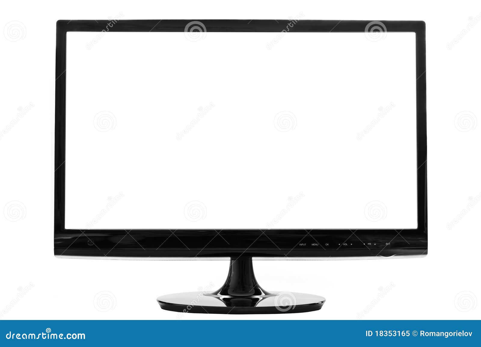 Schermo di computer immagine stock. Immagine di spazio - 18353165