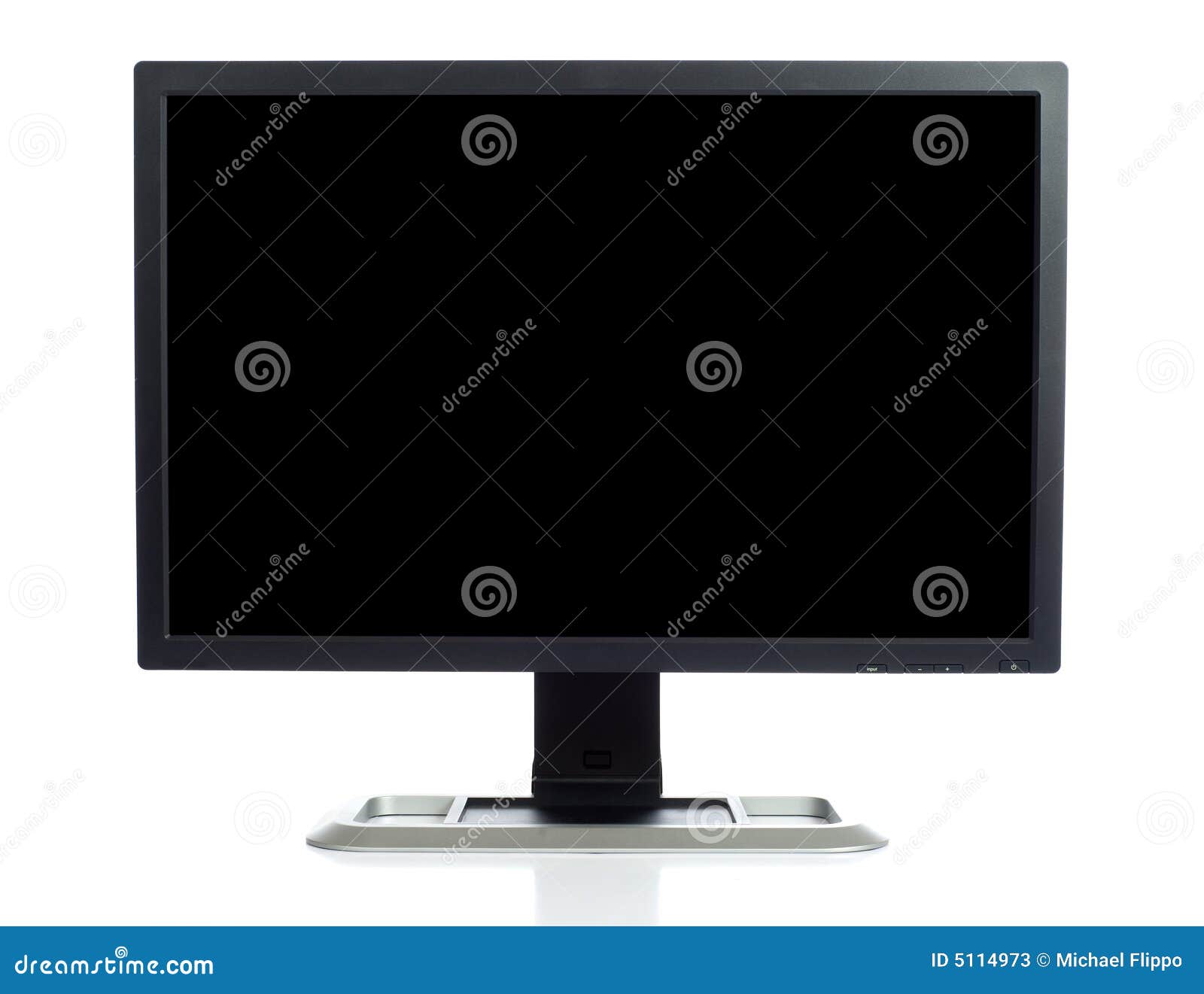 Schermo Di Computer Su Bianco Immagine Stock - Immagine di liquido ...