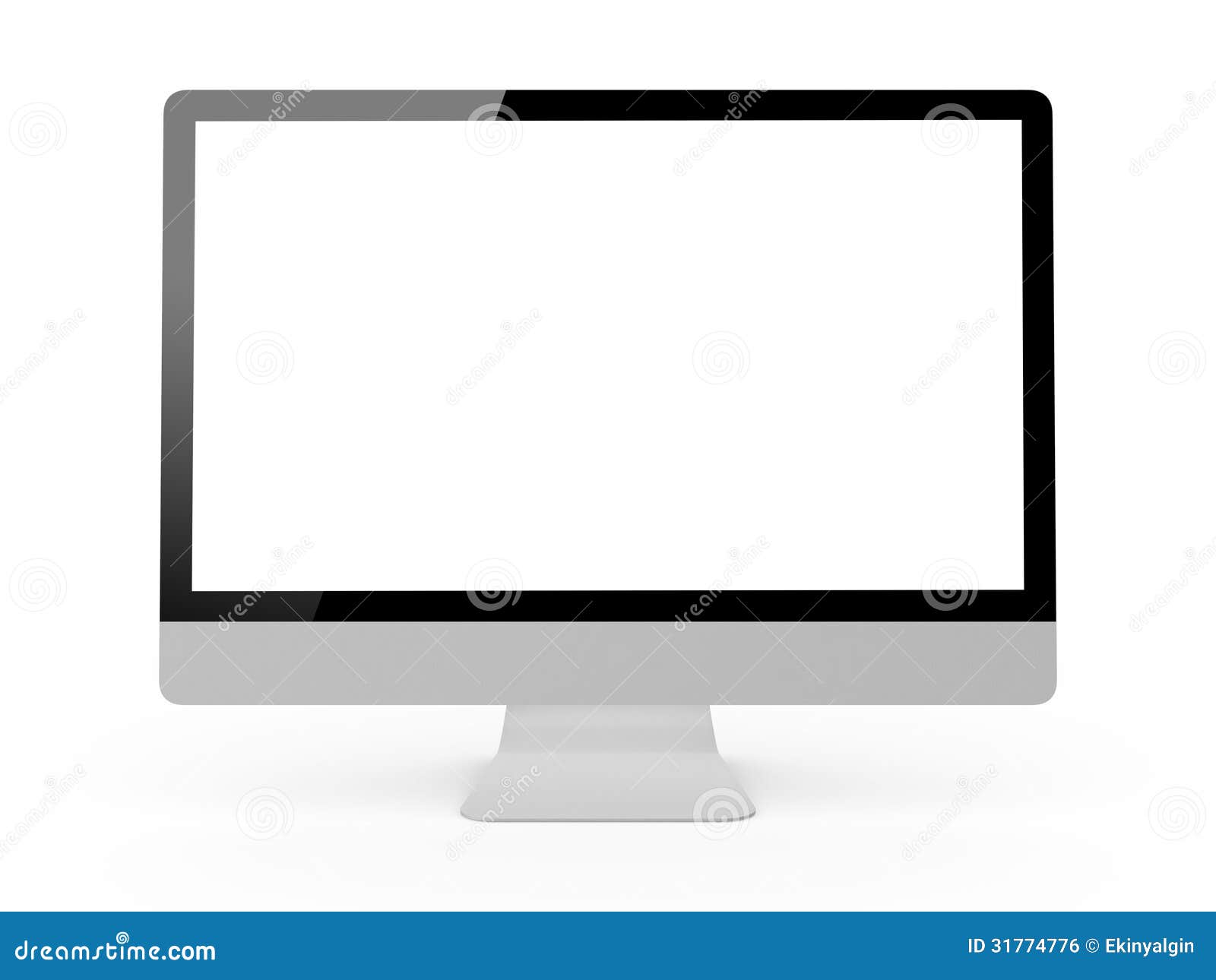 Schermo Di Desktop Computer Illustrazione di Stock - Illustrazione di ...