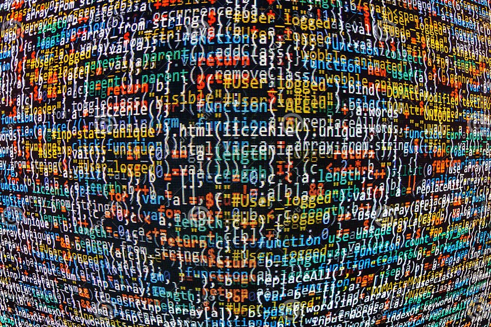 Schermo Di Programmazione Di Codice Sorgente Di Codifica Fotografia ...