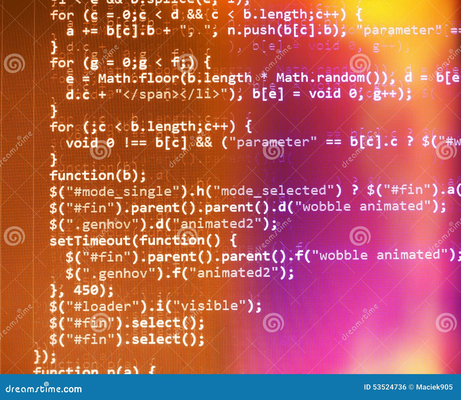 Schermo Di Programmazione Di Codice Sorgente Di Codifica Fotografia Stock - Immagine di ...