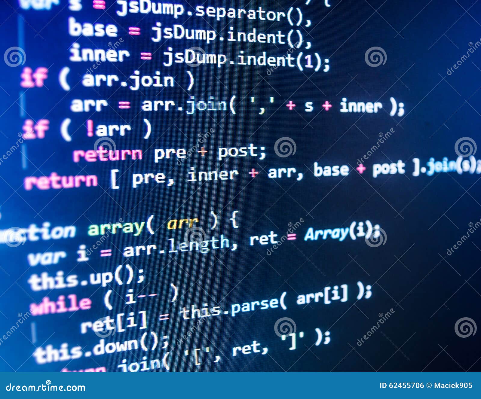Schermo Di Programmazione Di Codice Sorgente Di Codifica Fotografia Stock - Immagine di digitale ...