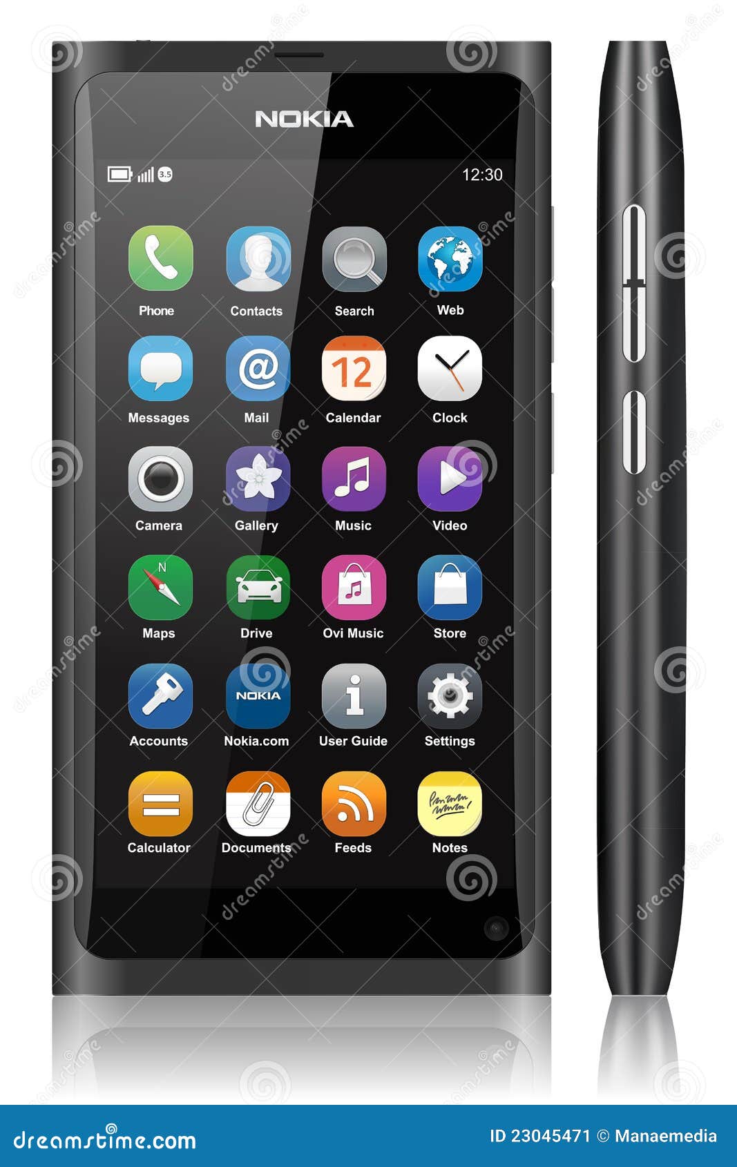 SCHERMO Di TOCCO Di NOKIA N9 Fotografia Editoriale - Illustrazione di ...