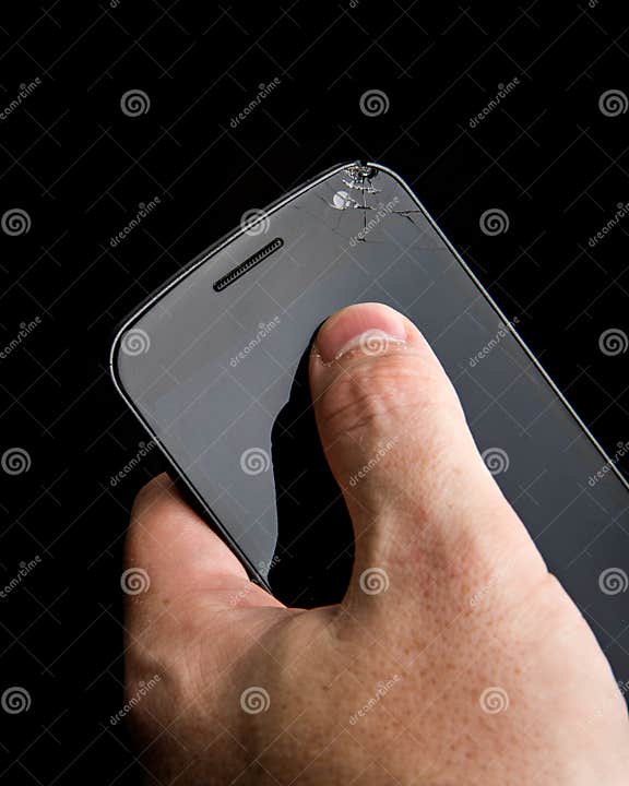 Schermo rotto fotografia stock. Immagine di costoso, riparazione - 27733856