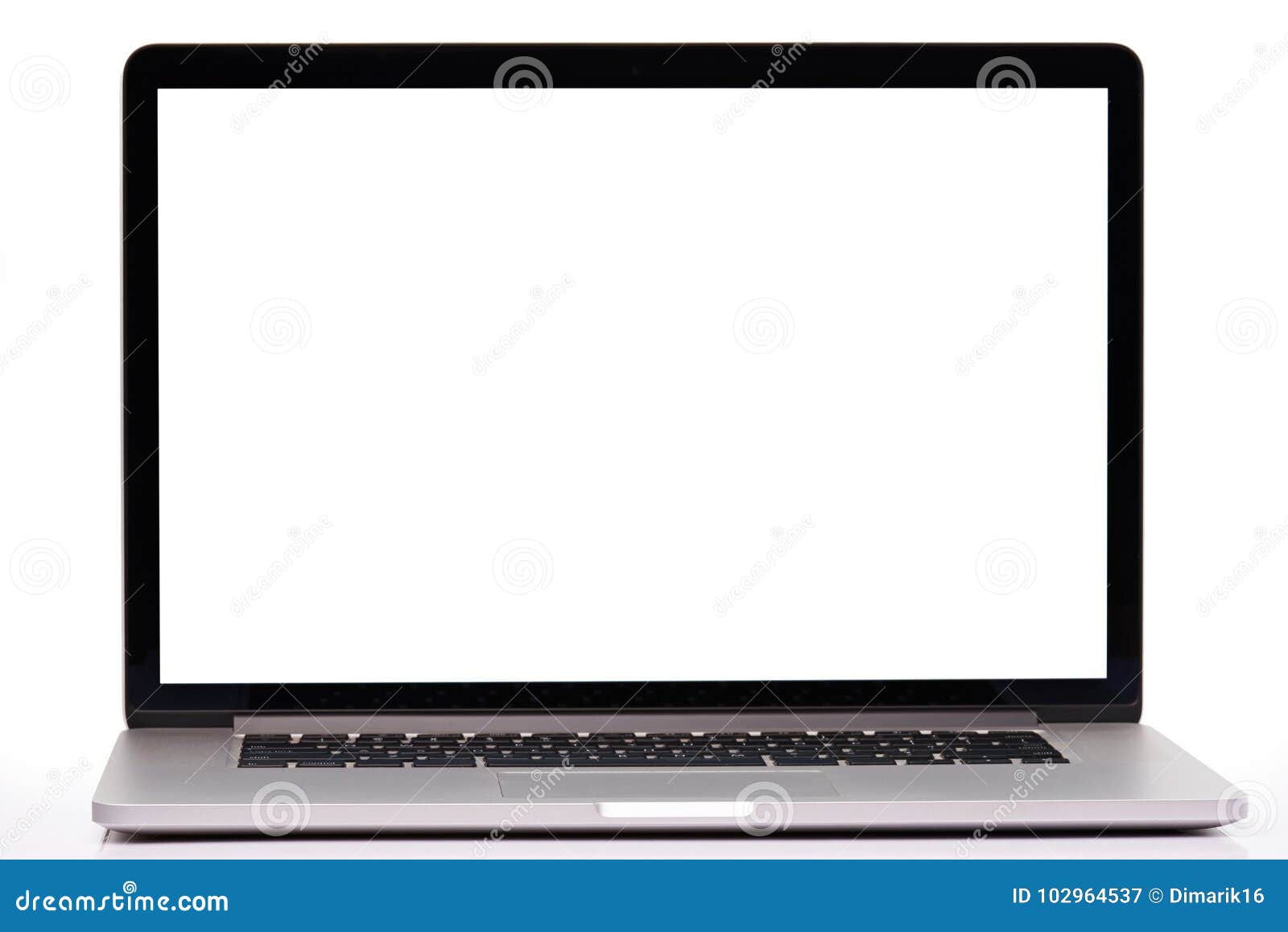 Schermo Vuoto in Bianco Del Computer Portatile Immagine Stock ...