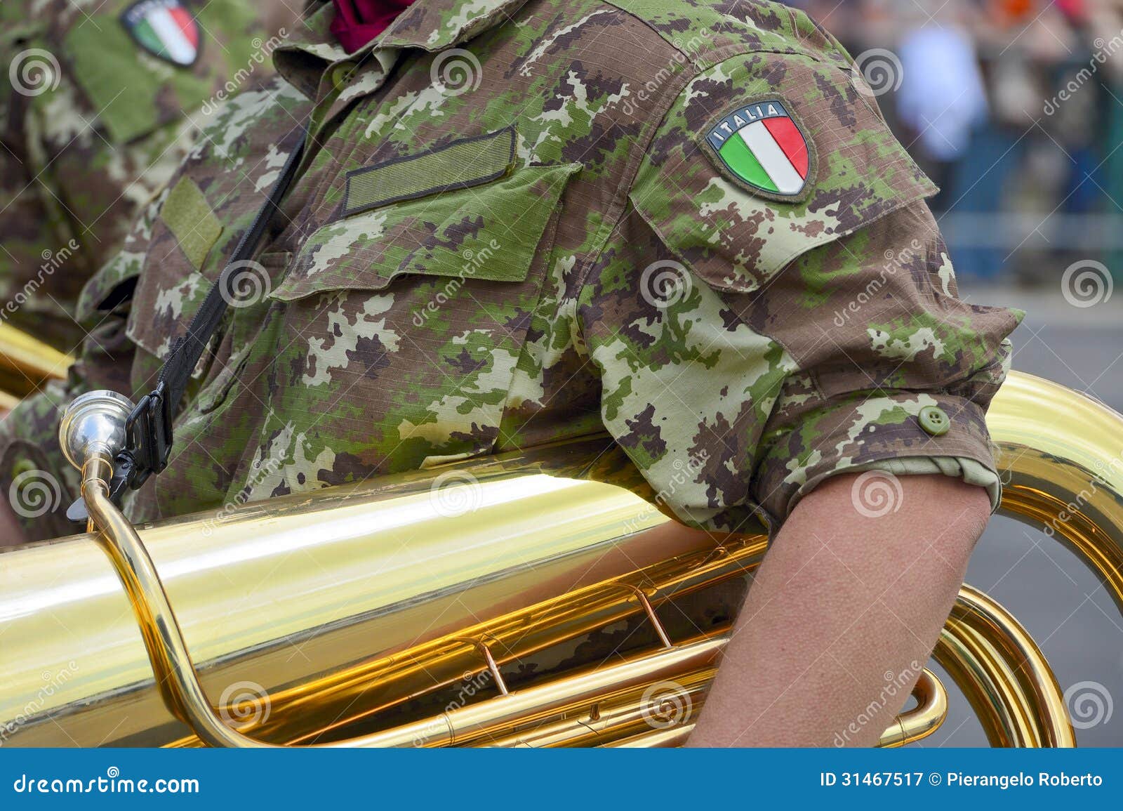 Scherpschutter Met Haar Muzikaal Instrument Stock Afbeelding - Image of ...