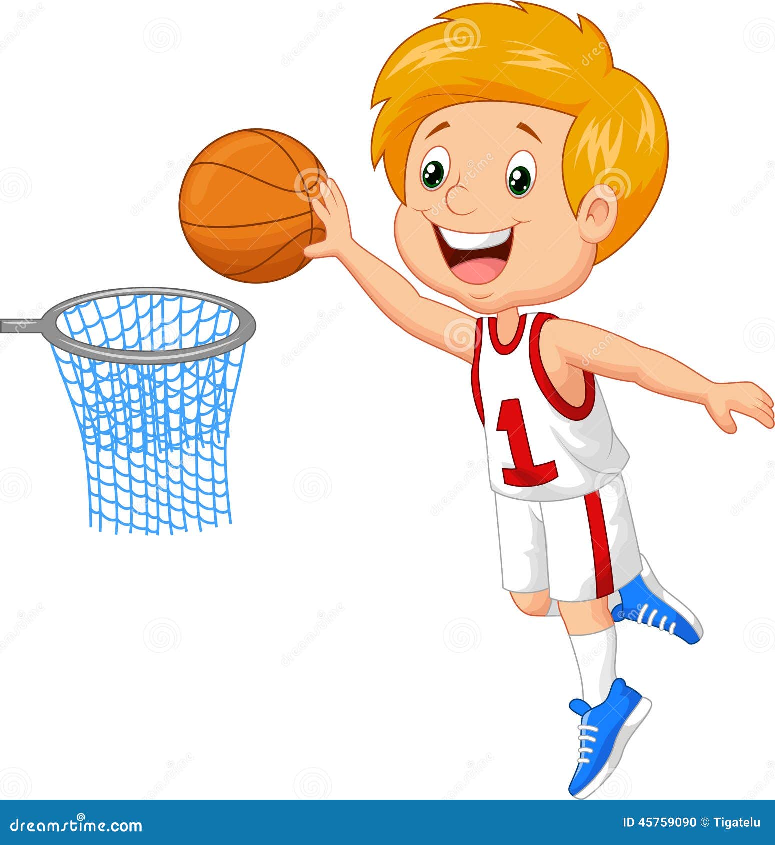 Scherzen Sie Das Spielen Des Korbes Vektor Abbildung - Illustration von ...