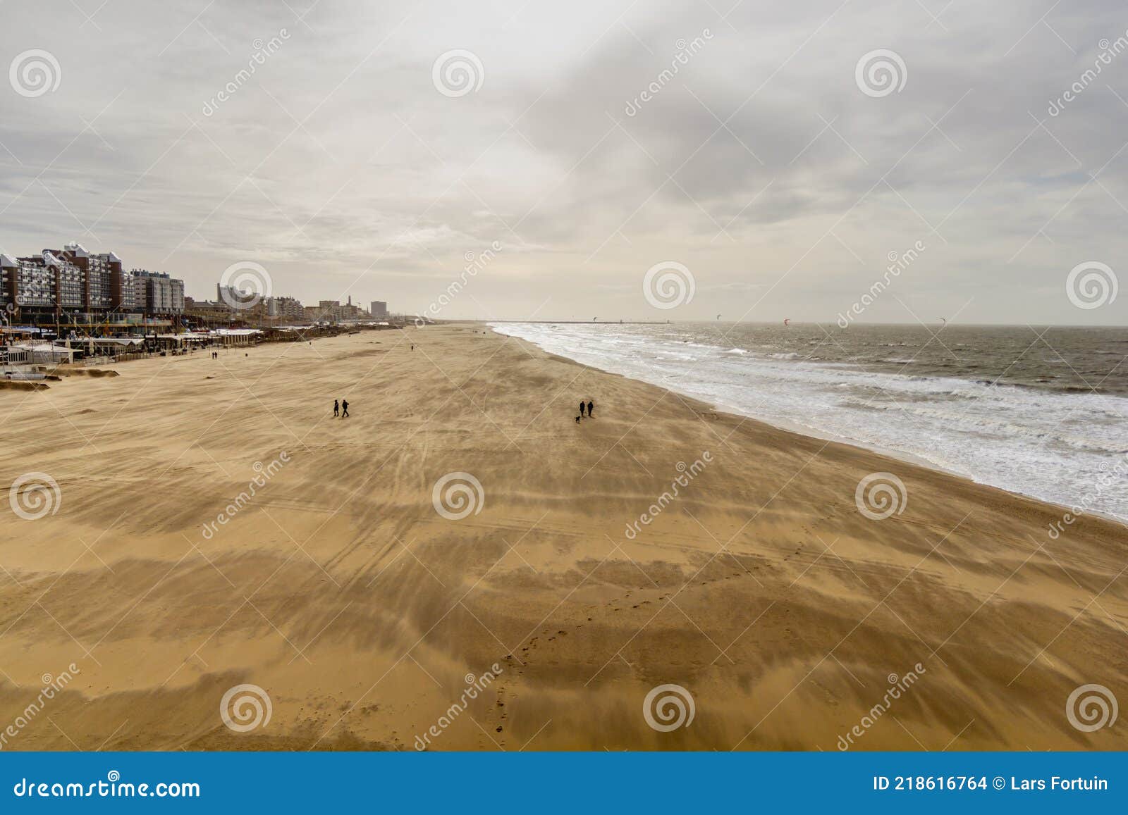 Scheveningen Beach during a Storm Stock Photo - Image of water ...