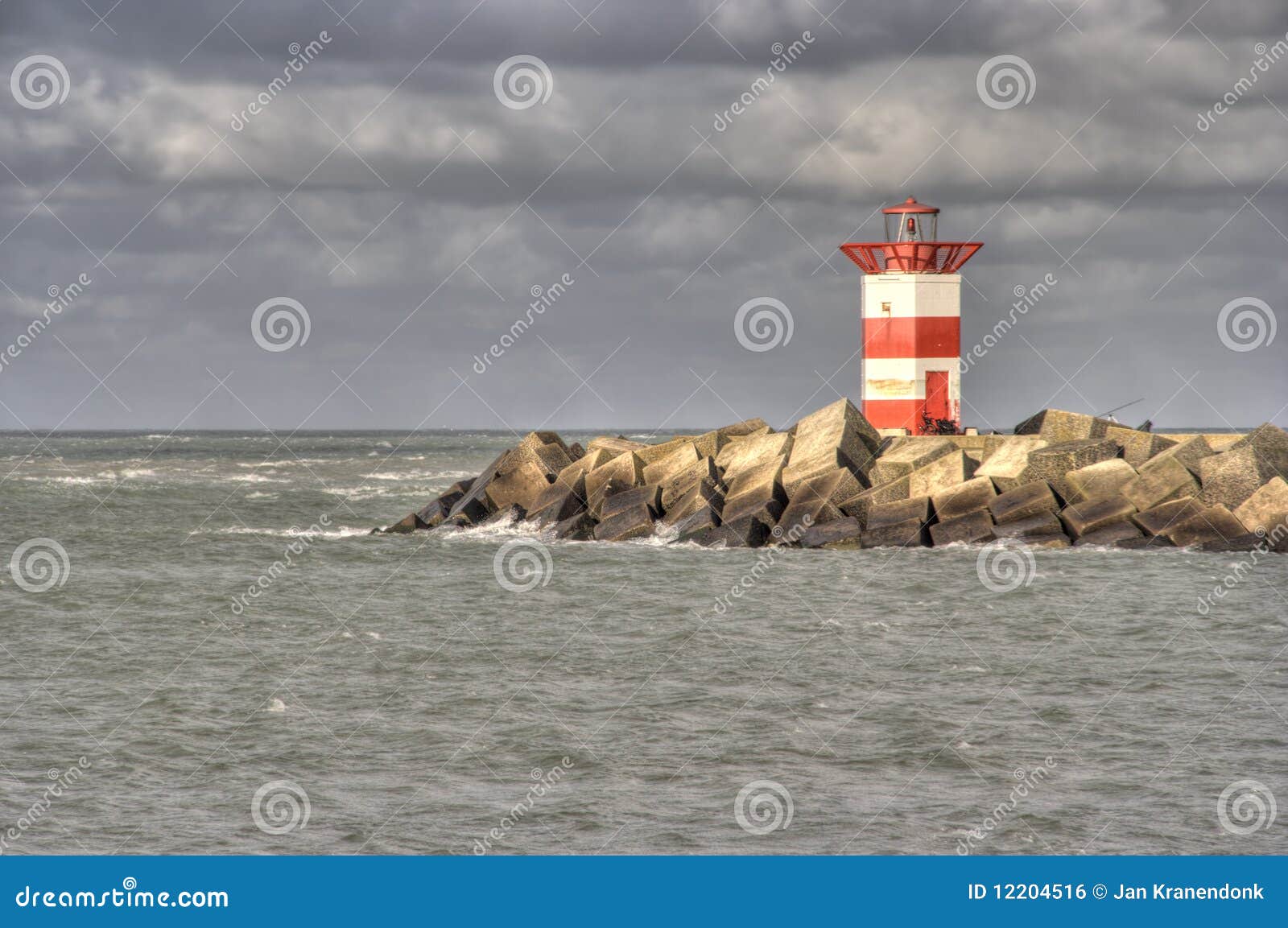 Scheveningen Lighthouse stock photo. Image of harborhead - 12204516