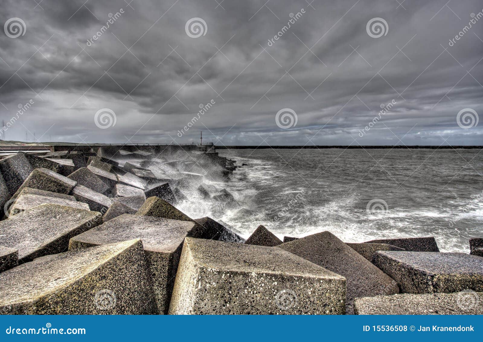 Scheveningen Storm stock photo. Image of ocean, cloudy - 15536508