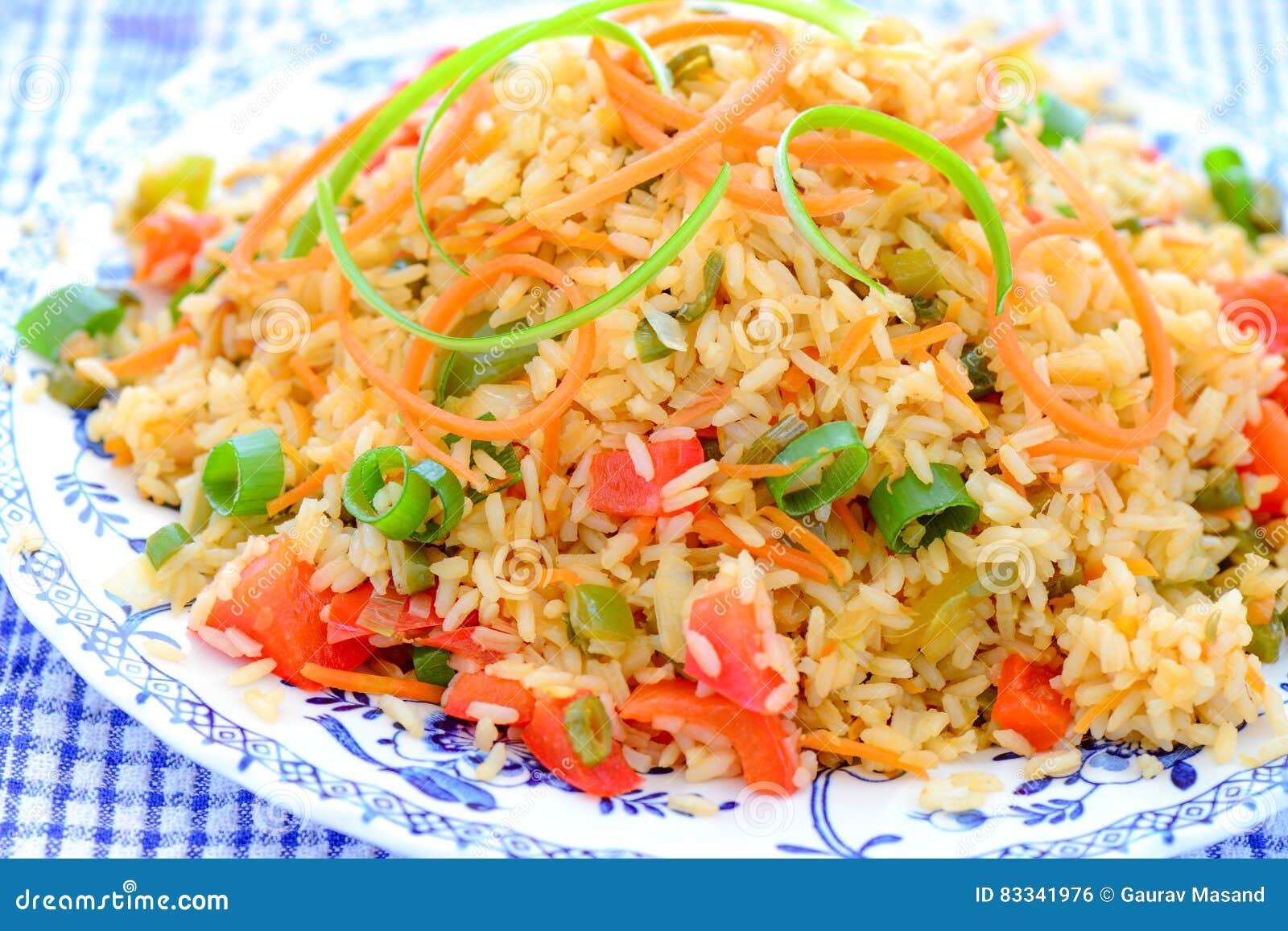 Schezwan Fried rice stock photo. Image of food, capsicum - 83341976