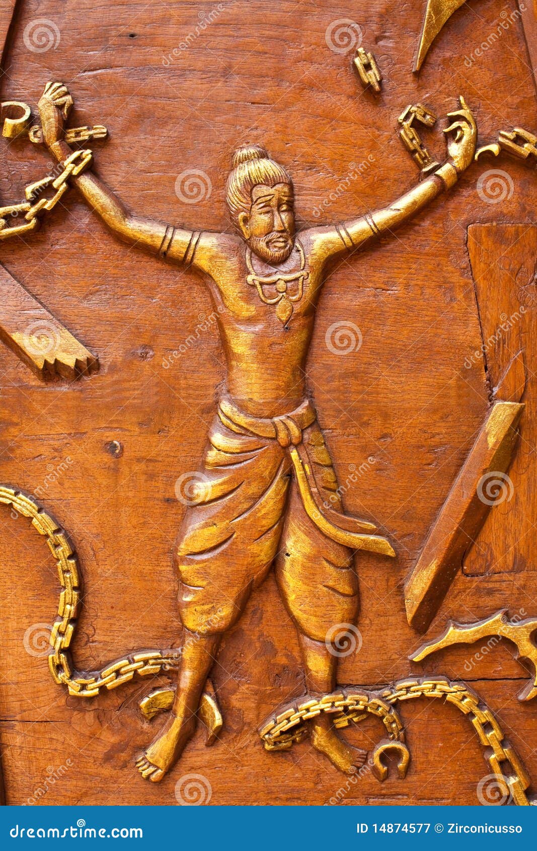 Schiavo immagine stock. Immagine di tempiale, statua - 14874577