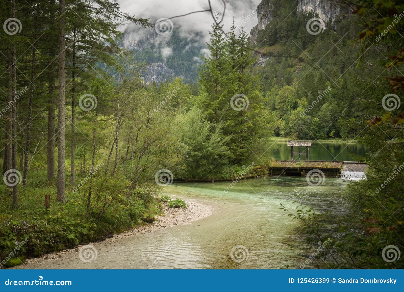 Schiederweiher, Beautiful Lake in Austria Near Hinterstoder Stock Image ...