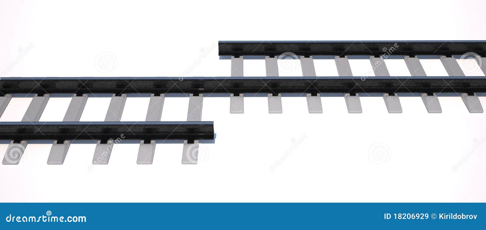 Schienen stockbild. Bild von gleichheit, eisenbahn, schienen - 18206929