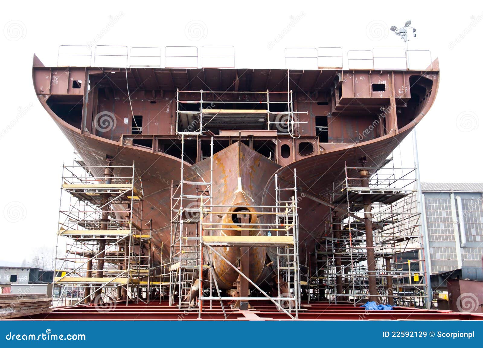 Schiffsbau. stockbild. Bild von ozean, ladung, industrie - 22592129