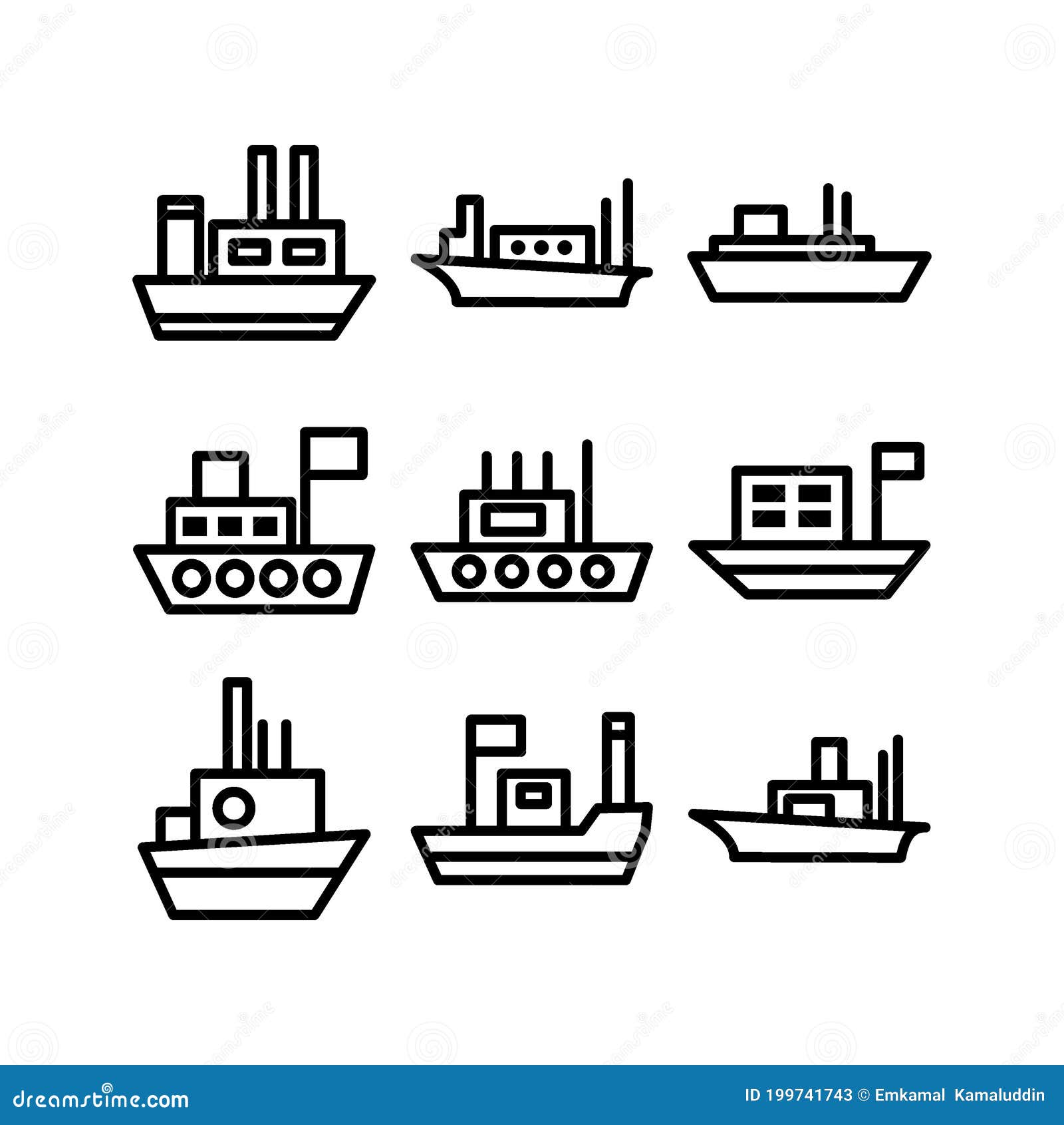 Symbol Für Das Schiff Oder Logo, Symbol Für Einzelne Zeichen Stock ...