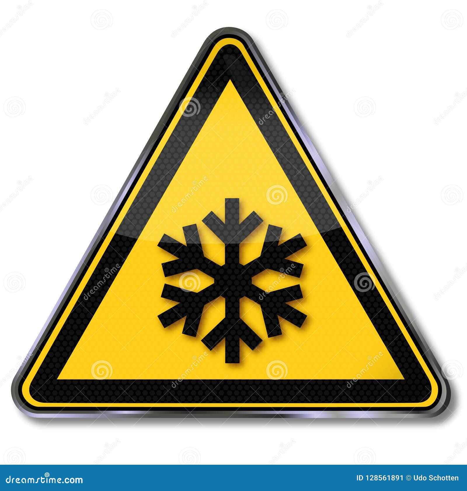 Warning Nitrogen Symbol Sign,Vector Illustration, Isolate On White ...