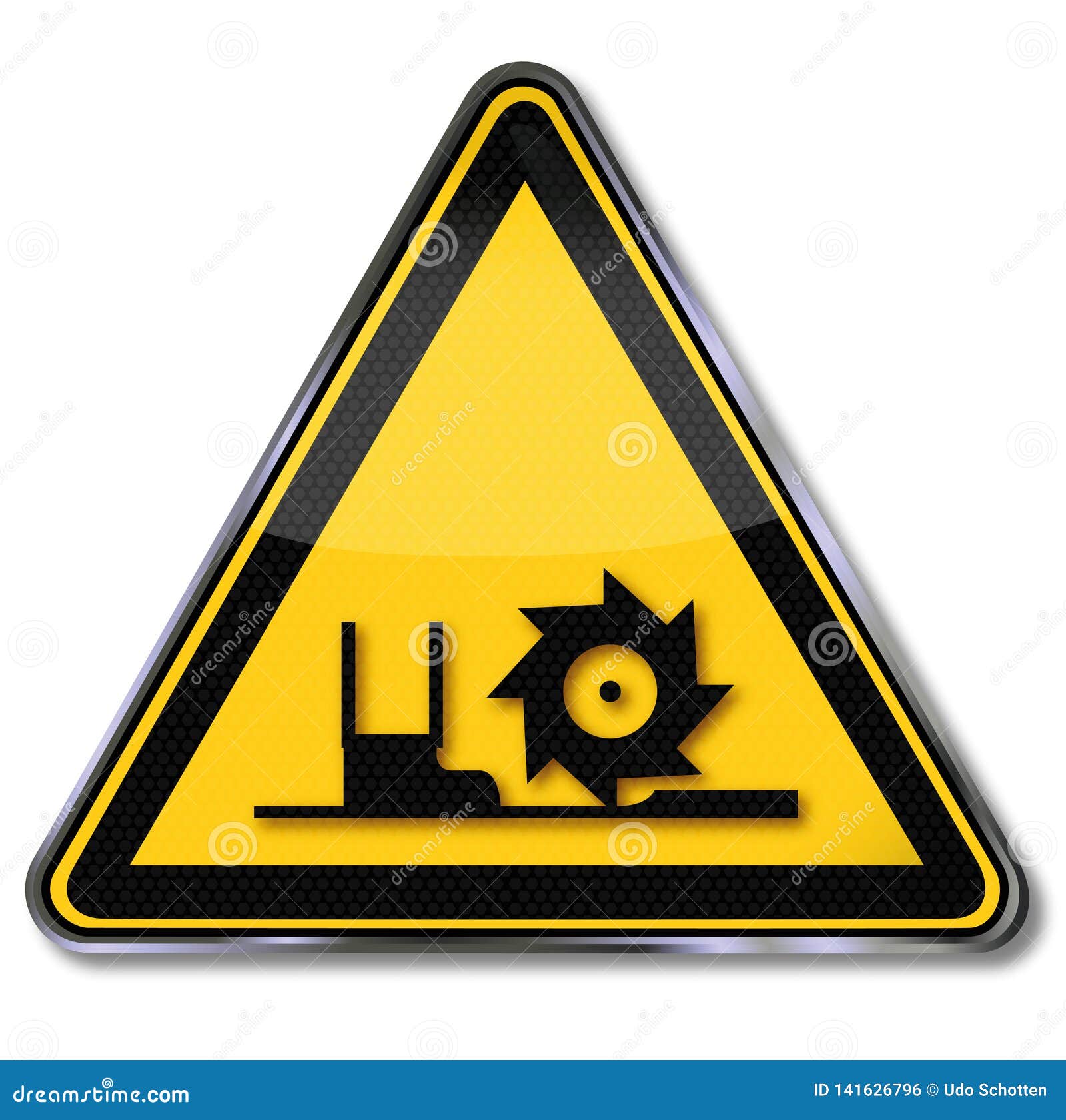 Danger sign warning auger stock vector. Illustration of pictogram ...