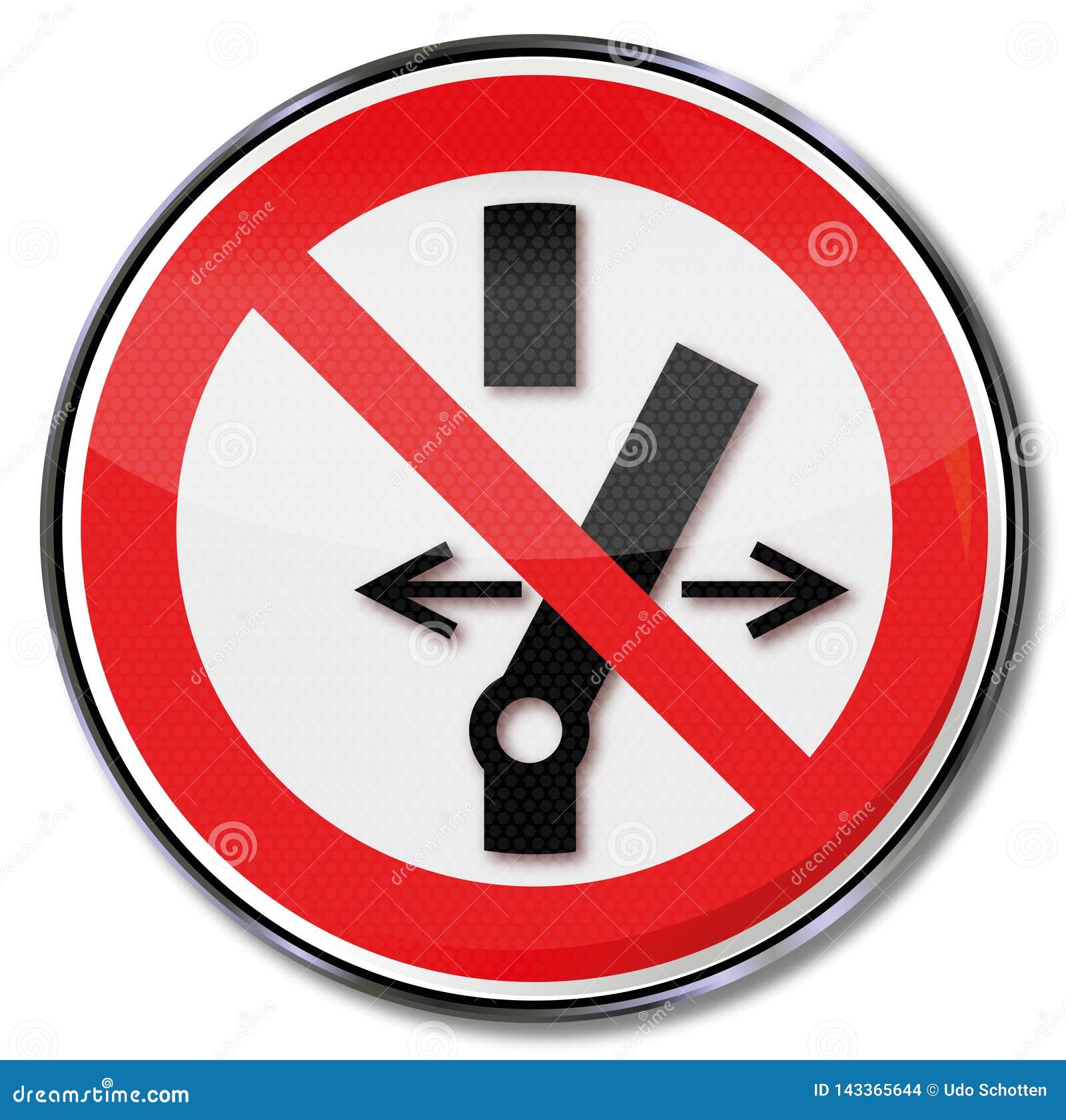 Prohibition Sign No Switching Stock Vector - Illustration of prevention ...