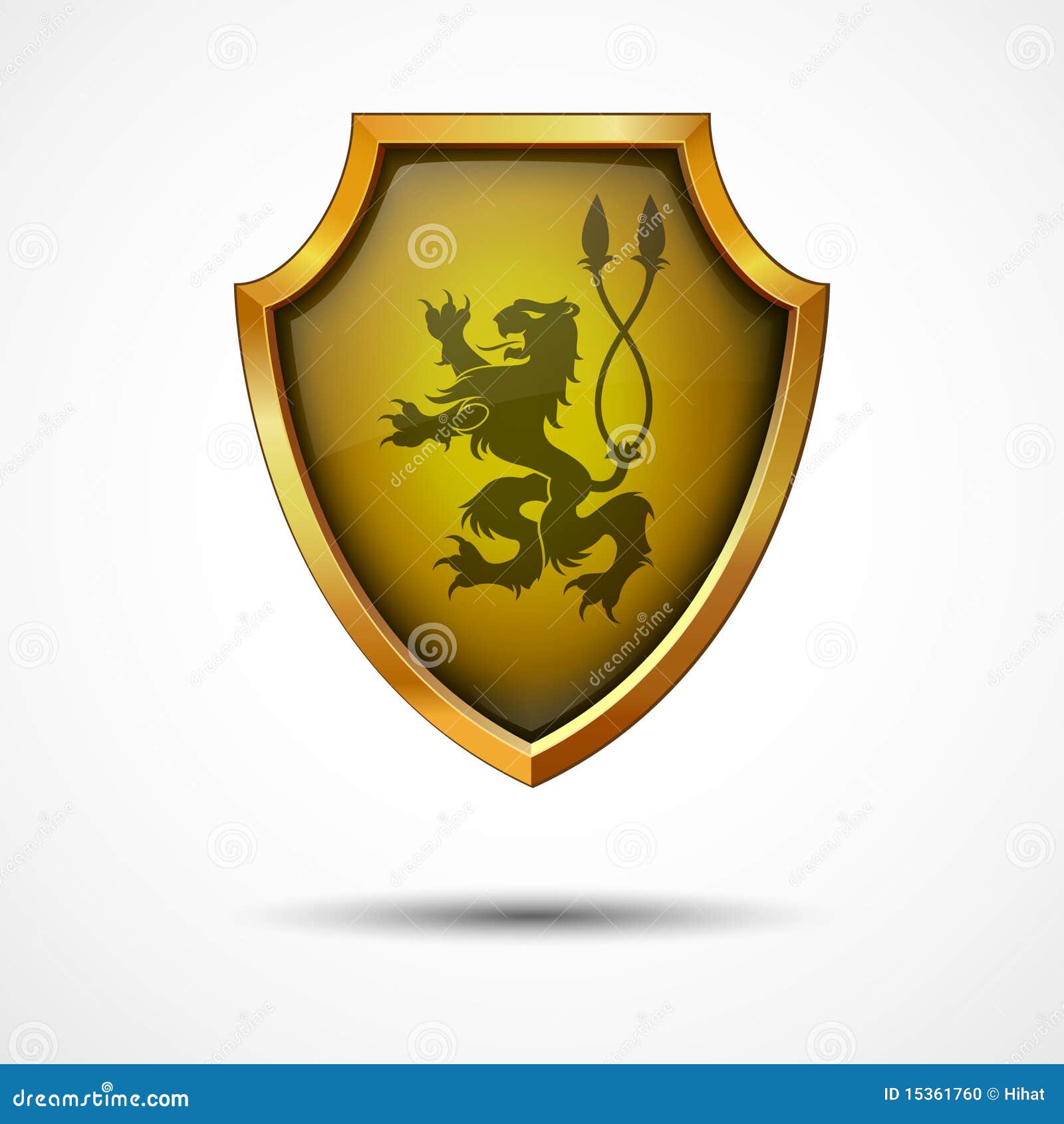 Schild. Vector. vector illustratie. Illustration of heraldisch - 15361760