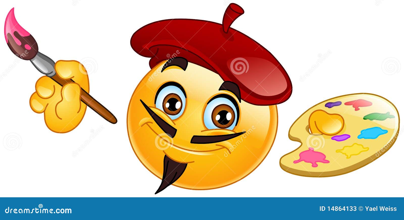 Schilder emoticon vector illustratie. Illustratie bestaande uit ...