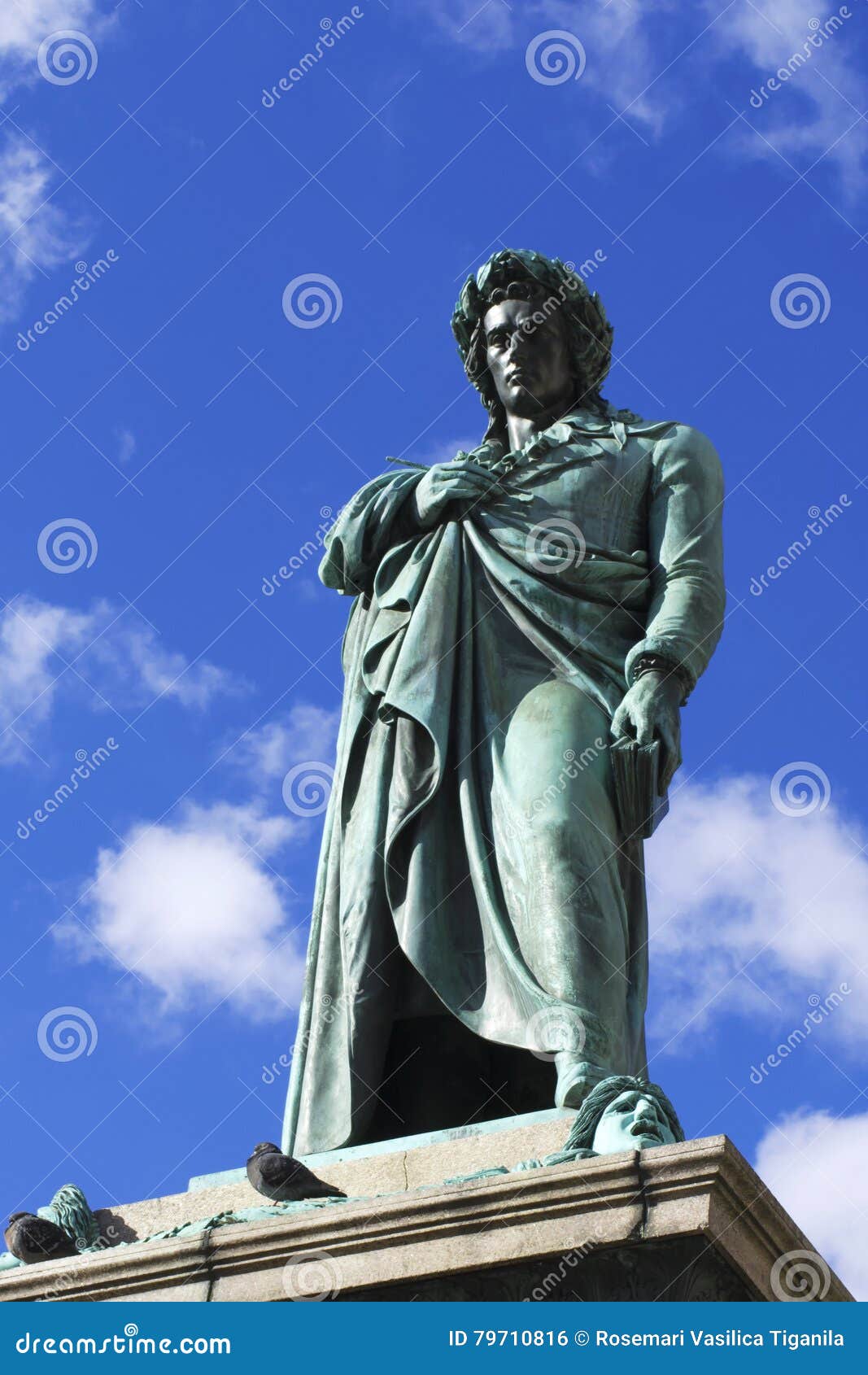 Schiller statue stock photo. Image of statue, arts, stuttgart - 79710816