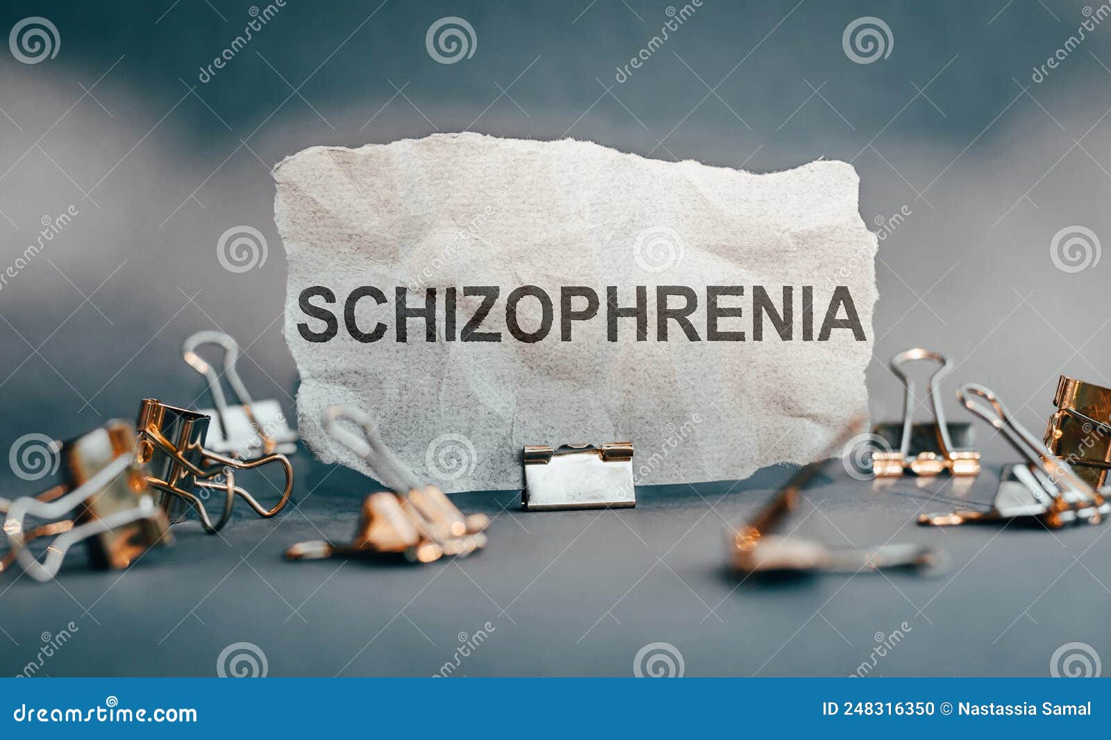 Schizophrenia Text on Paper. Word Schizophrenia on a Piece of Paper ...