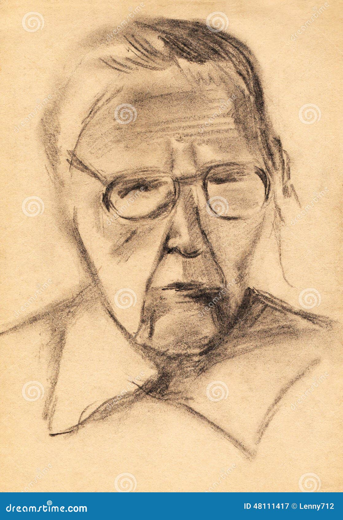 Schizzo del ritratto illustrazione di stock. Illustrazione di disegno ...